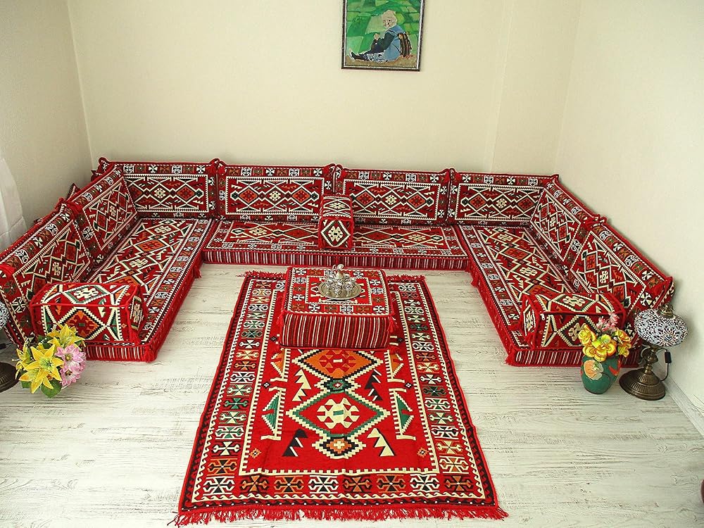 Ensemble de canapé Majlis arabe en forme de U Pour Maroc | Ubuy