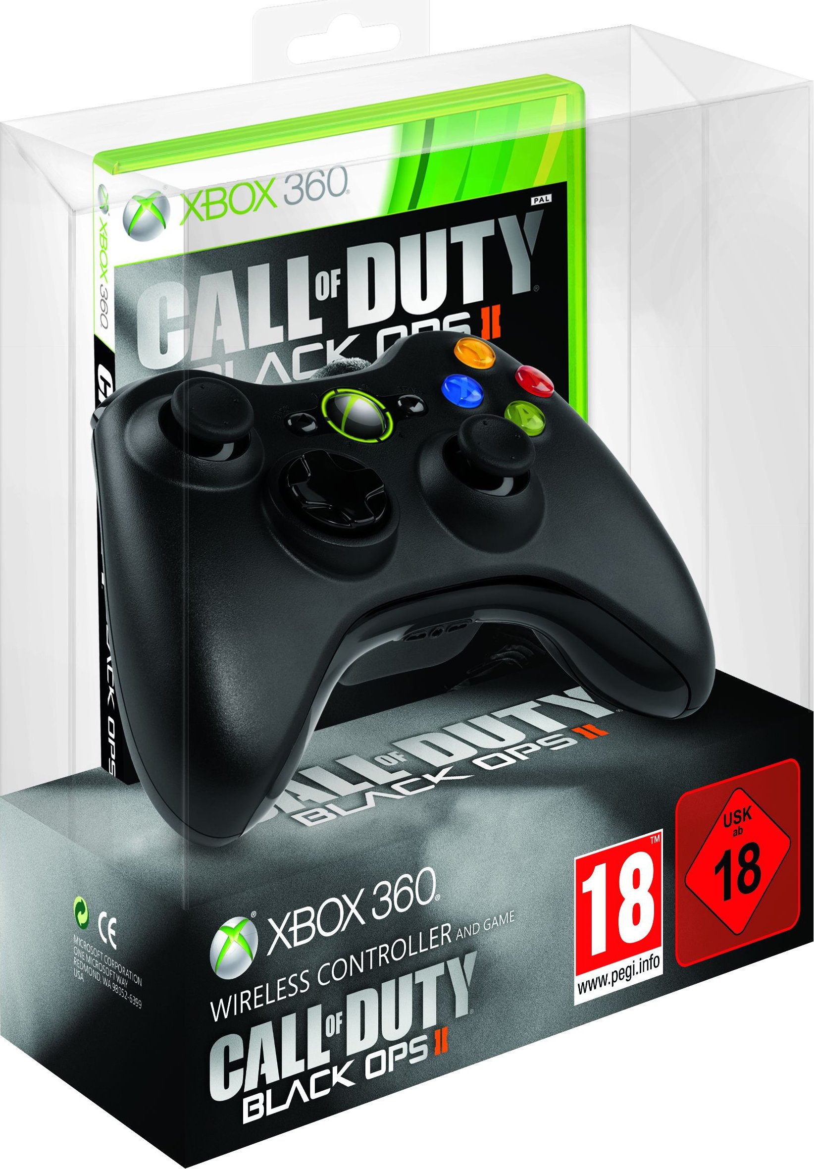 Xbox 360 Controller Black Ops 2 Xbox 360 Console 500GB Black + Call Of