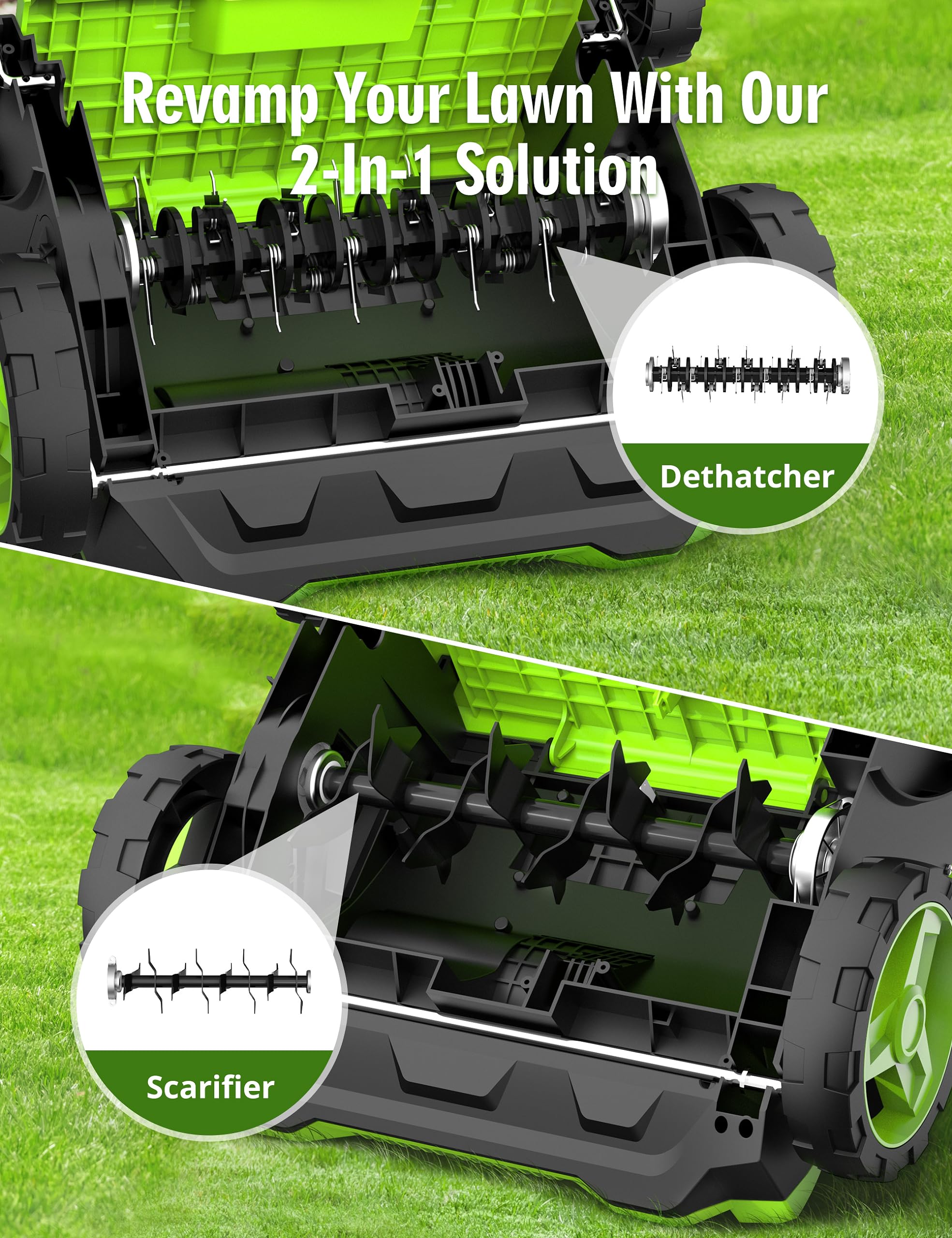 Snapklik.com : Electric Dethatcher Scarifier 13-Inch 12 Amp, SWIPESMITH ...
