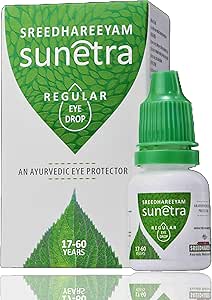 Sreedhareeyam Ayurveda Sunetra Regular Herbal Eyedrops (17-60 years age ...