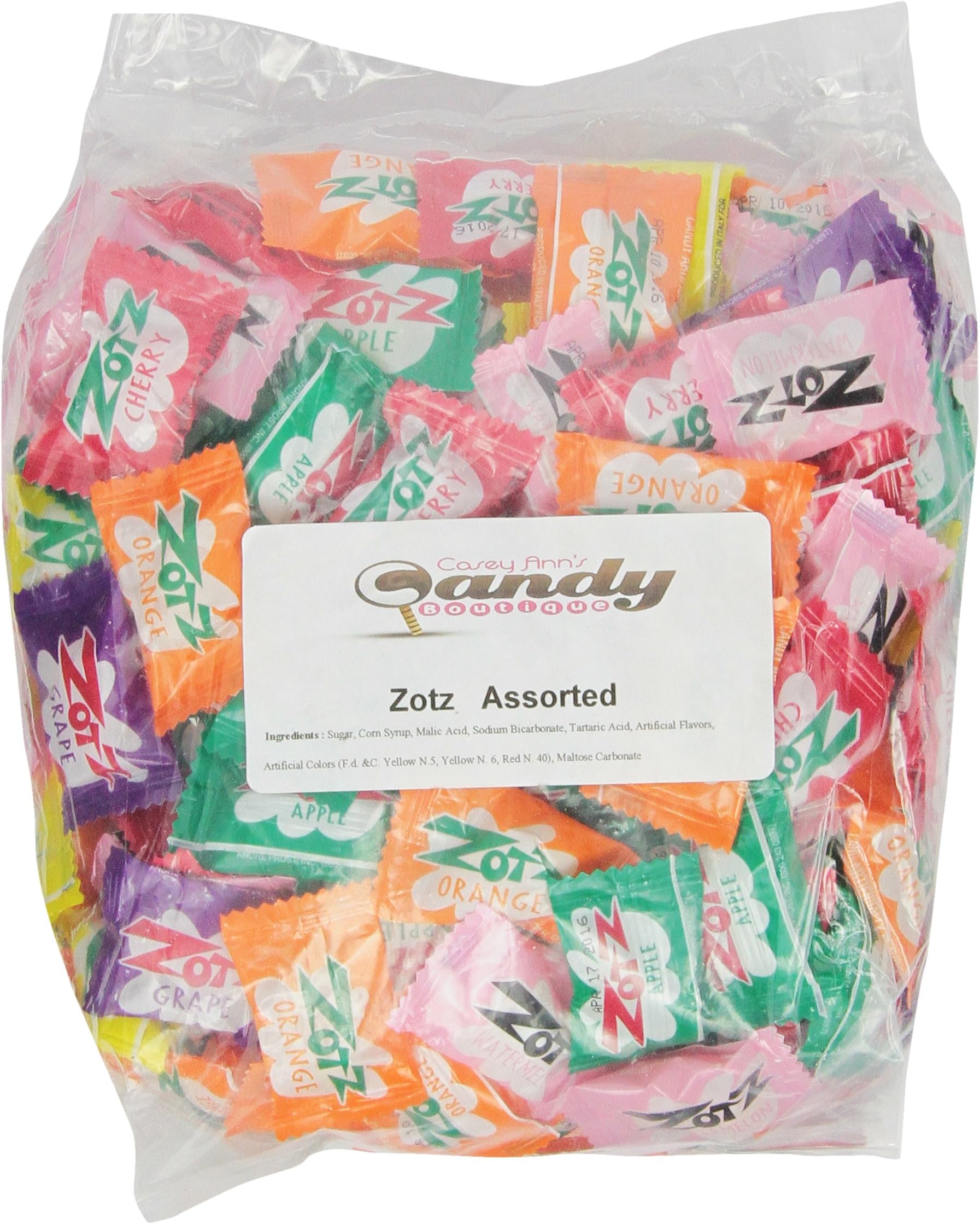 Amazon.com : Zotz Fizzy Candy, Assorted Flavors, 425 Count Bag ...