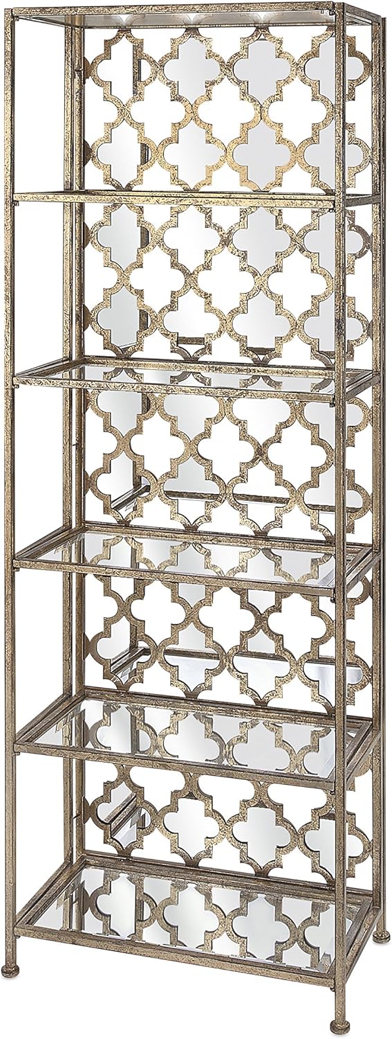 Amazon.com: Benzara IMX-83458 Chic Beth Kush Nick Mirrored Shelf : Home ...