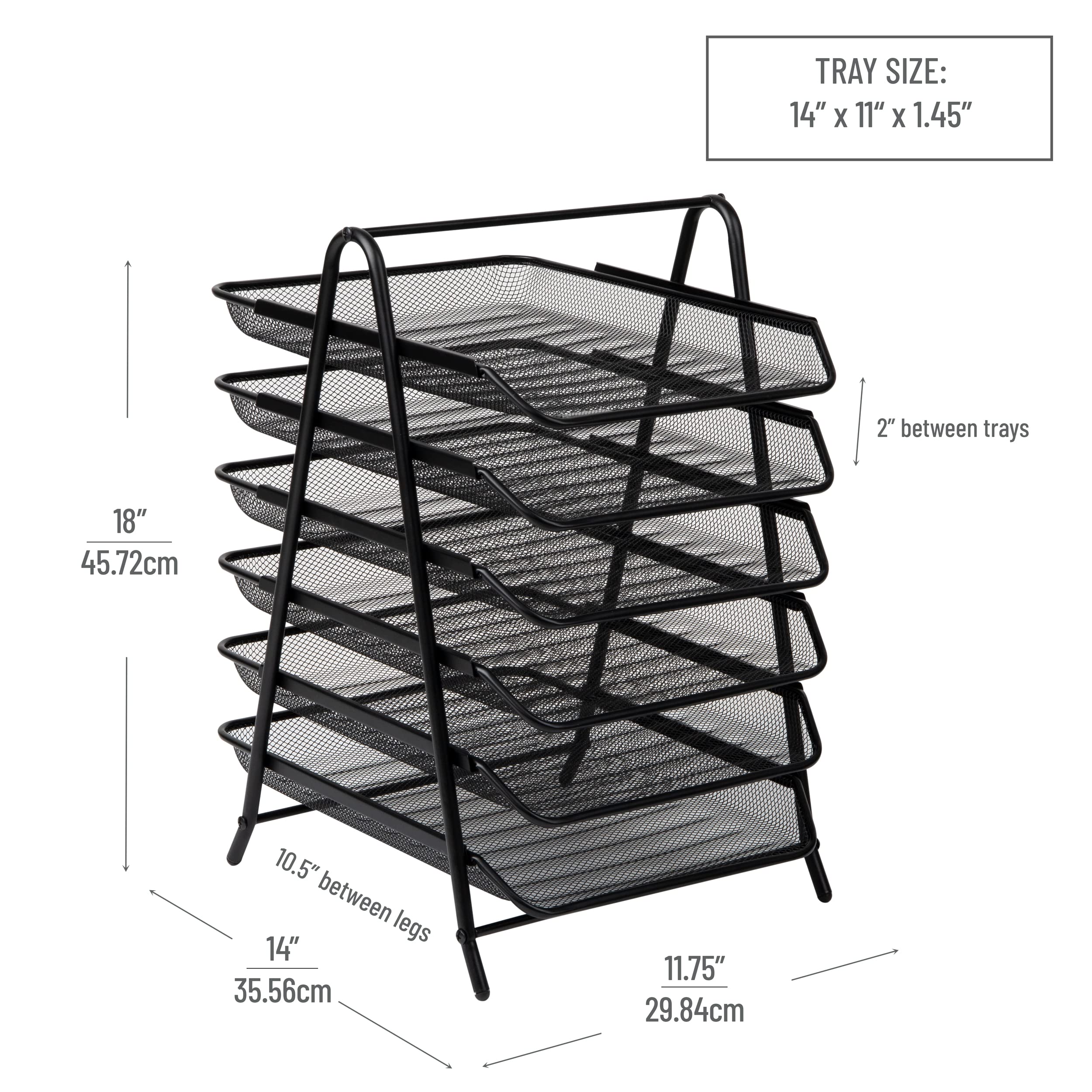 Snapklik.com : 6-Tier Paper Tray, Desktop Organizer, File Storage ...