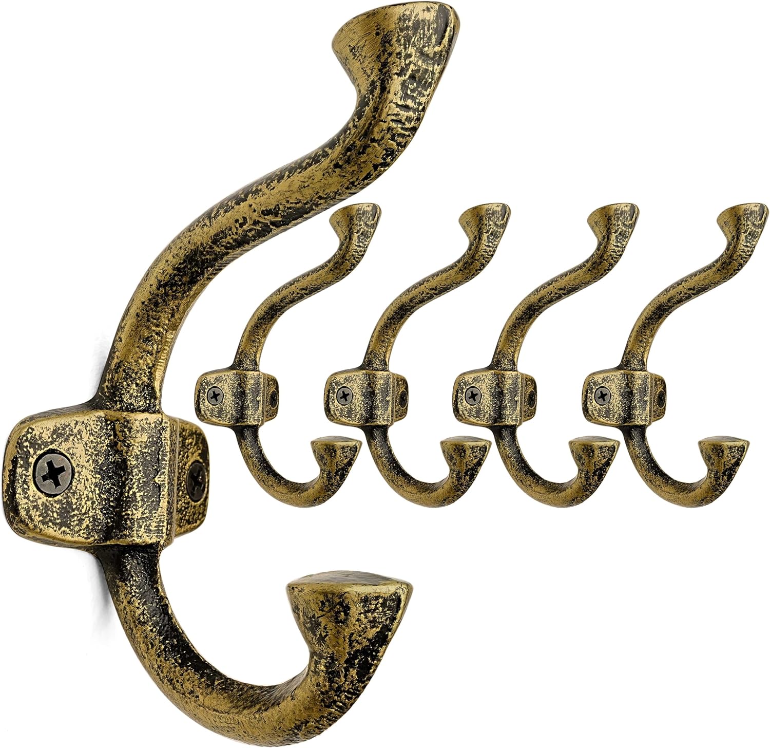 Amazon.com: WEBI Rustic Coat Hooks Wall Mount,Cast Iron Vintage Wall ...