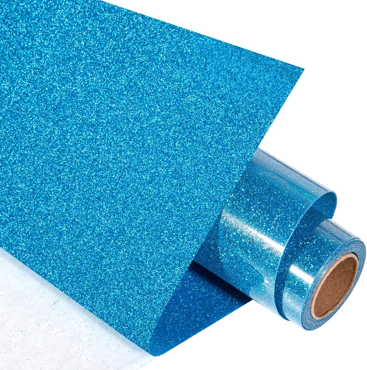 Amazon.com: VINYL FROG Glitter HTV Vinyl 10" x5ft Heat Transfer Vinyl ...