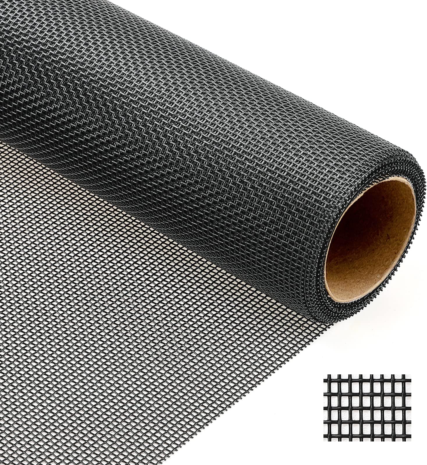 Pet Proof Window Screen Door Replacement - 39'' x 100'' Pet Resistant ...