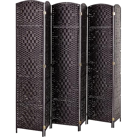 Amazon.com: Oriental Furniture 7 ft. Tall Woven Fiber Room Divider ...