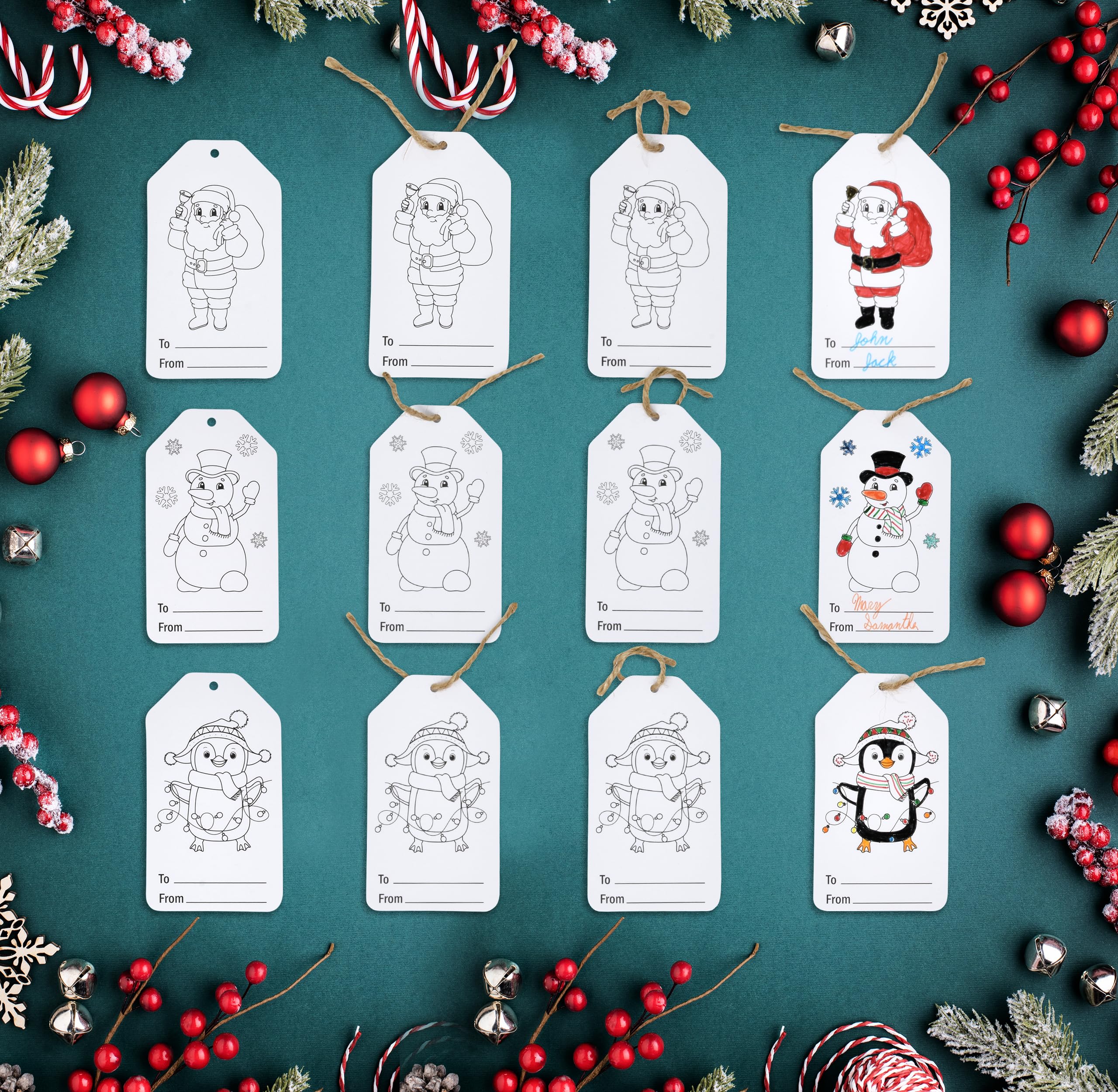 Design Your Own Christmas Labels No Peeking Christmas Tag Making Kit