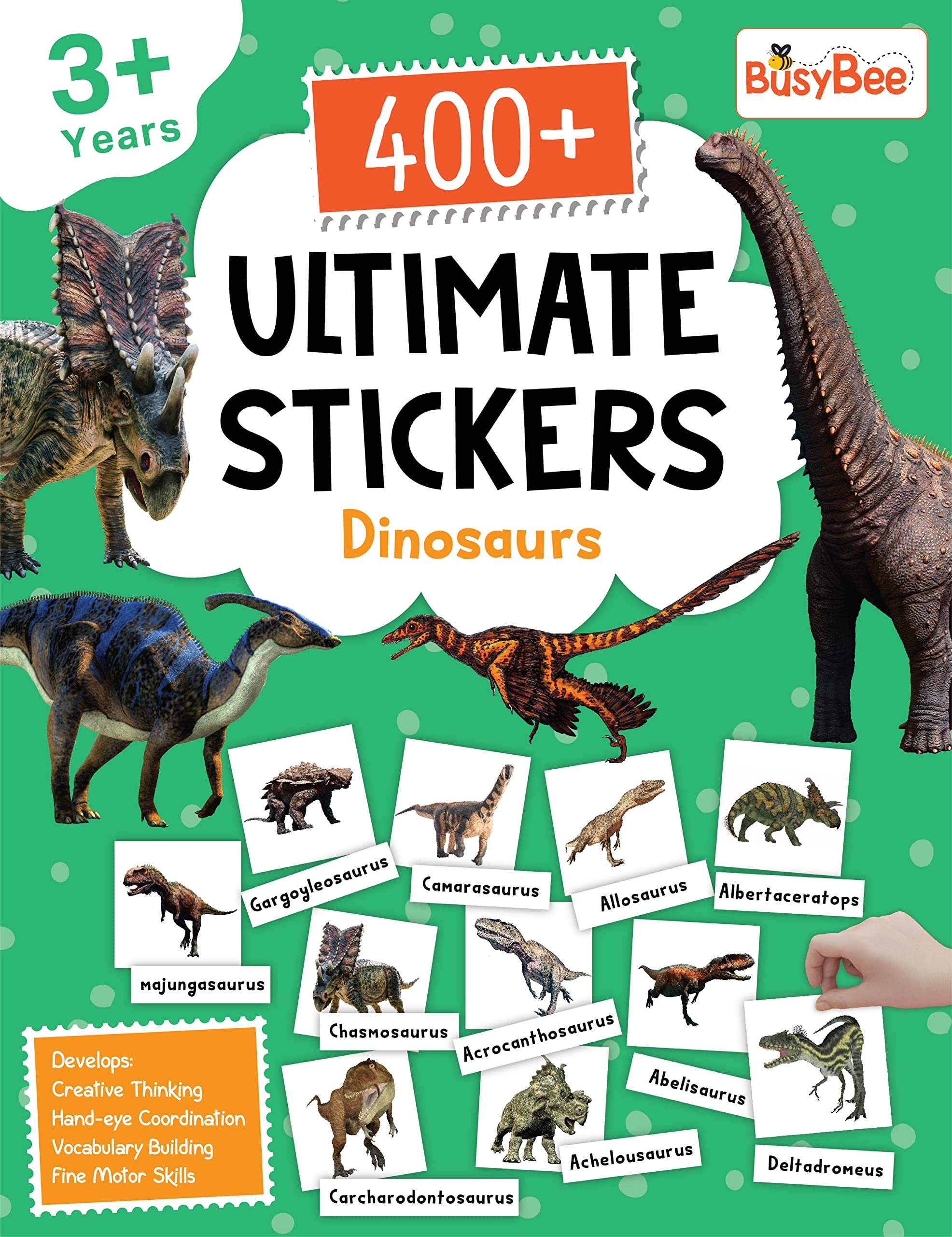 Buy 400+ Ultimate Stickers Book - Dinosaurs for 3+ Years Kids Book ...