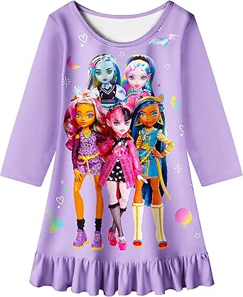 Amazon.com: DJYLBV Monster Dress For Girls Doll Toys School Casual ...
