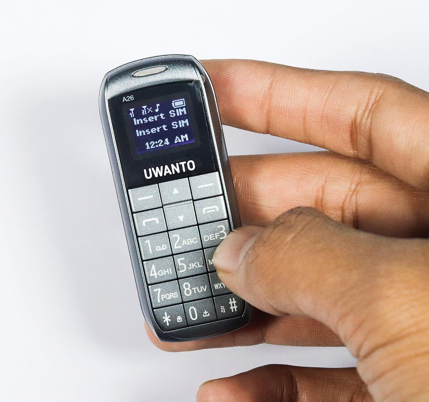 UWANTO G-12 Smallest Feature Keypad Secret Mobile Phone with Bluetooth ...