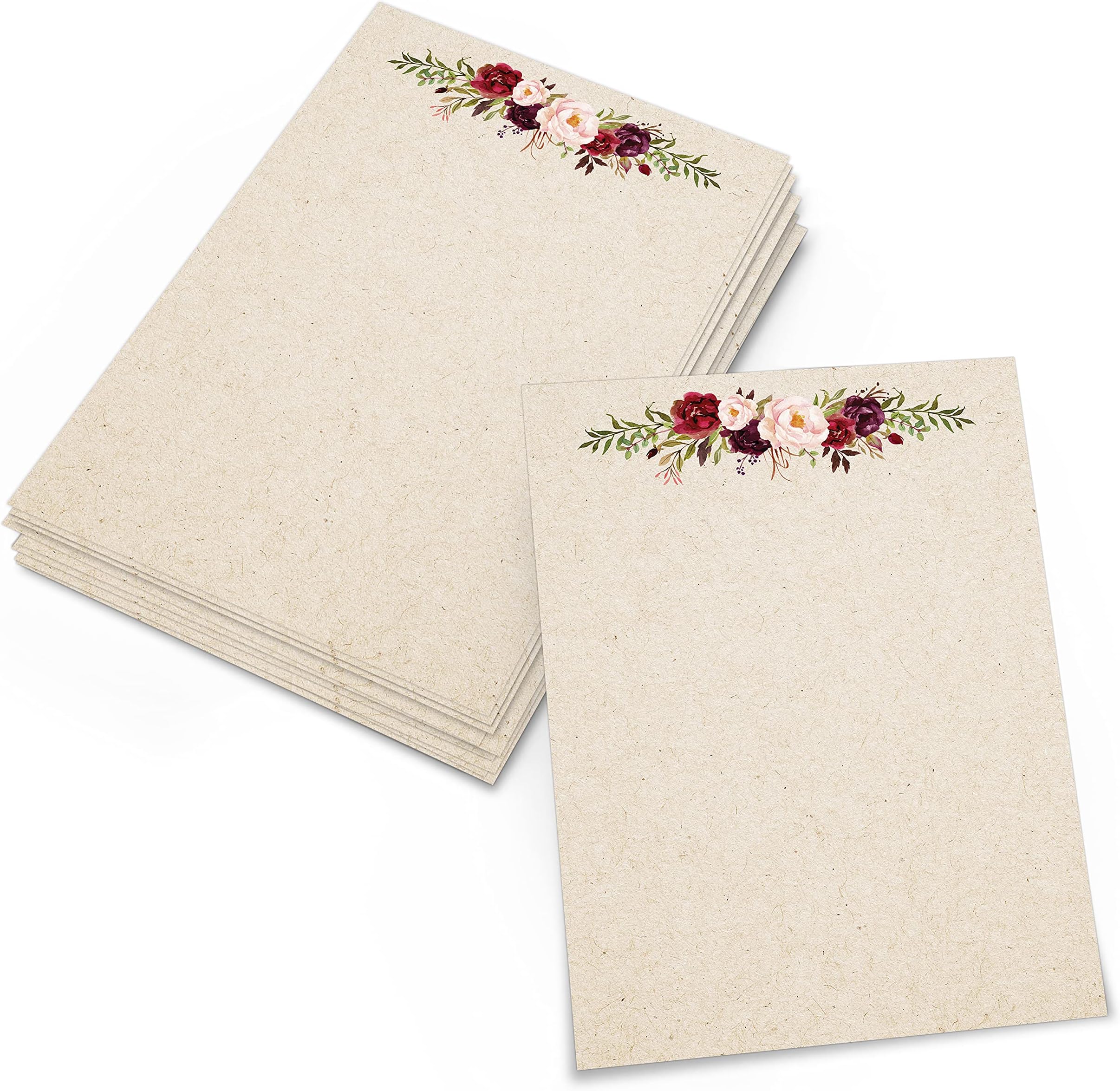 Amazon.com : PerKoop 50 Pcs Blank Note Cards Decorative Notecards 4x6in ...