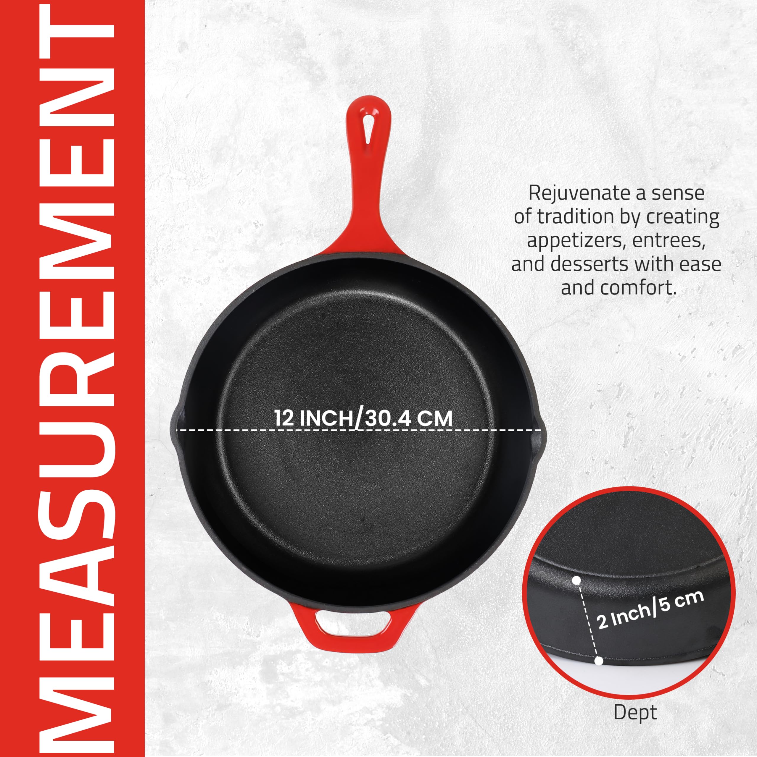 Snapklik.com : Cast Iron Frying Pan 6.5 Inch, Cast Iron Chefs Pan, Pre ...