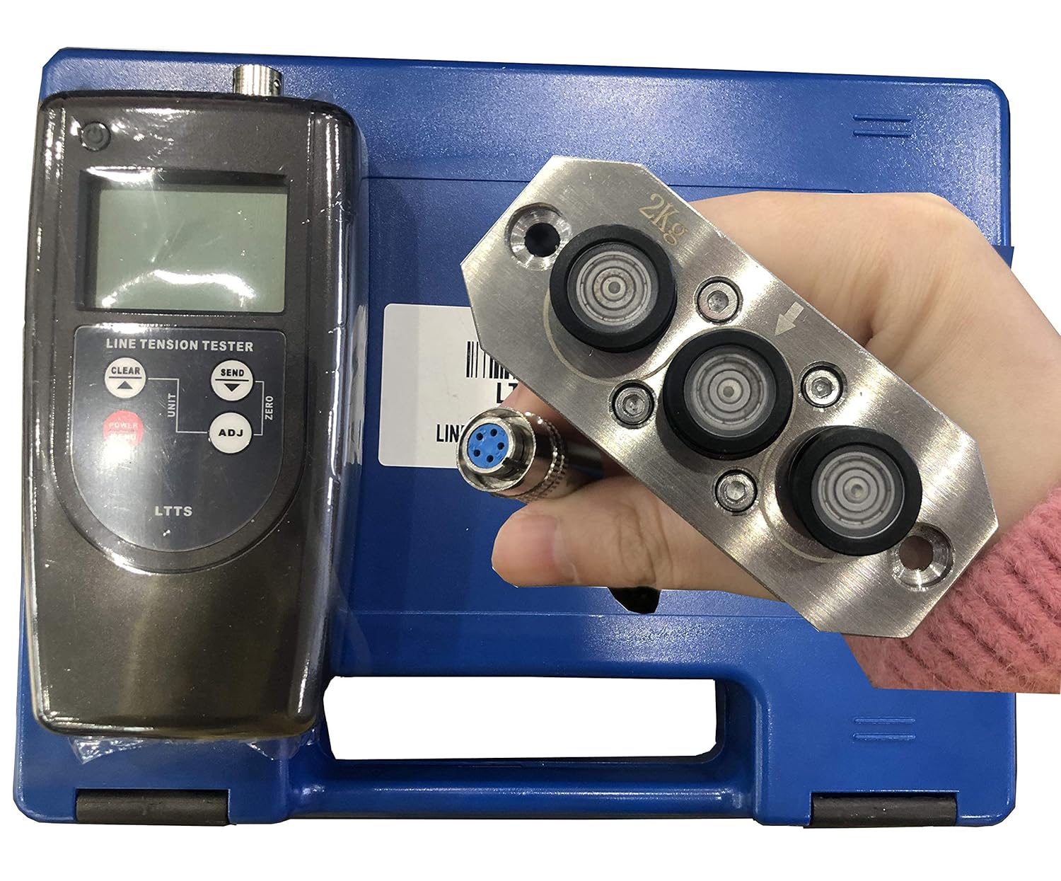 HFBTE Portable Digital Wire Tension Tester Strain Gauge with 4 ...