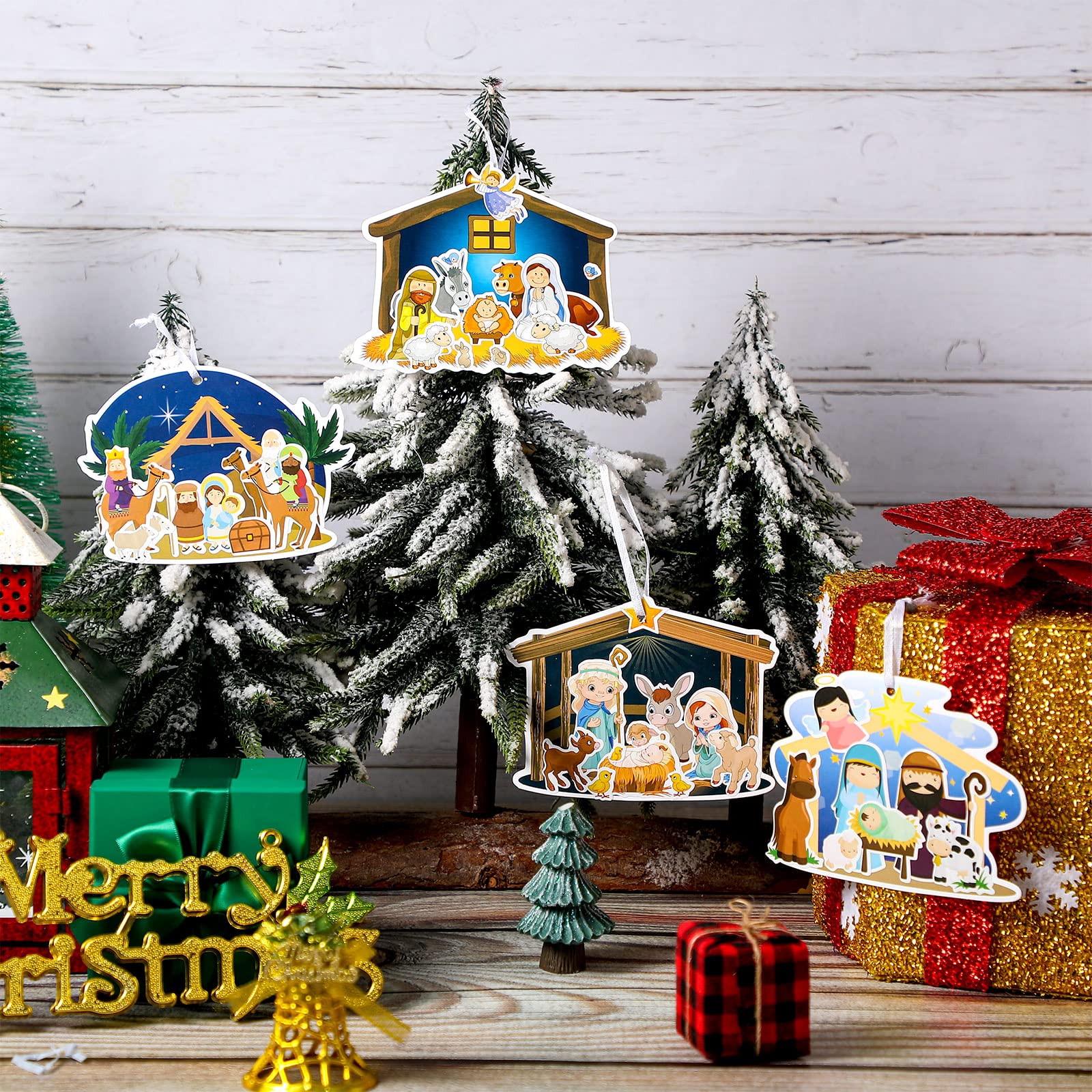 Snapklik.com : Glenmal 32 Sheets Make A Nativity Scene Sticker Nativity ...