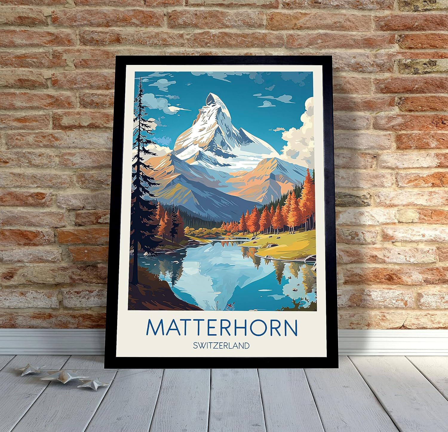 Amazon.com: Matterhorn Travel Poster, Matterhorn Poster, Matterhorn Art ...
