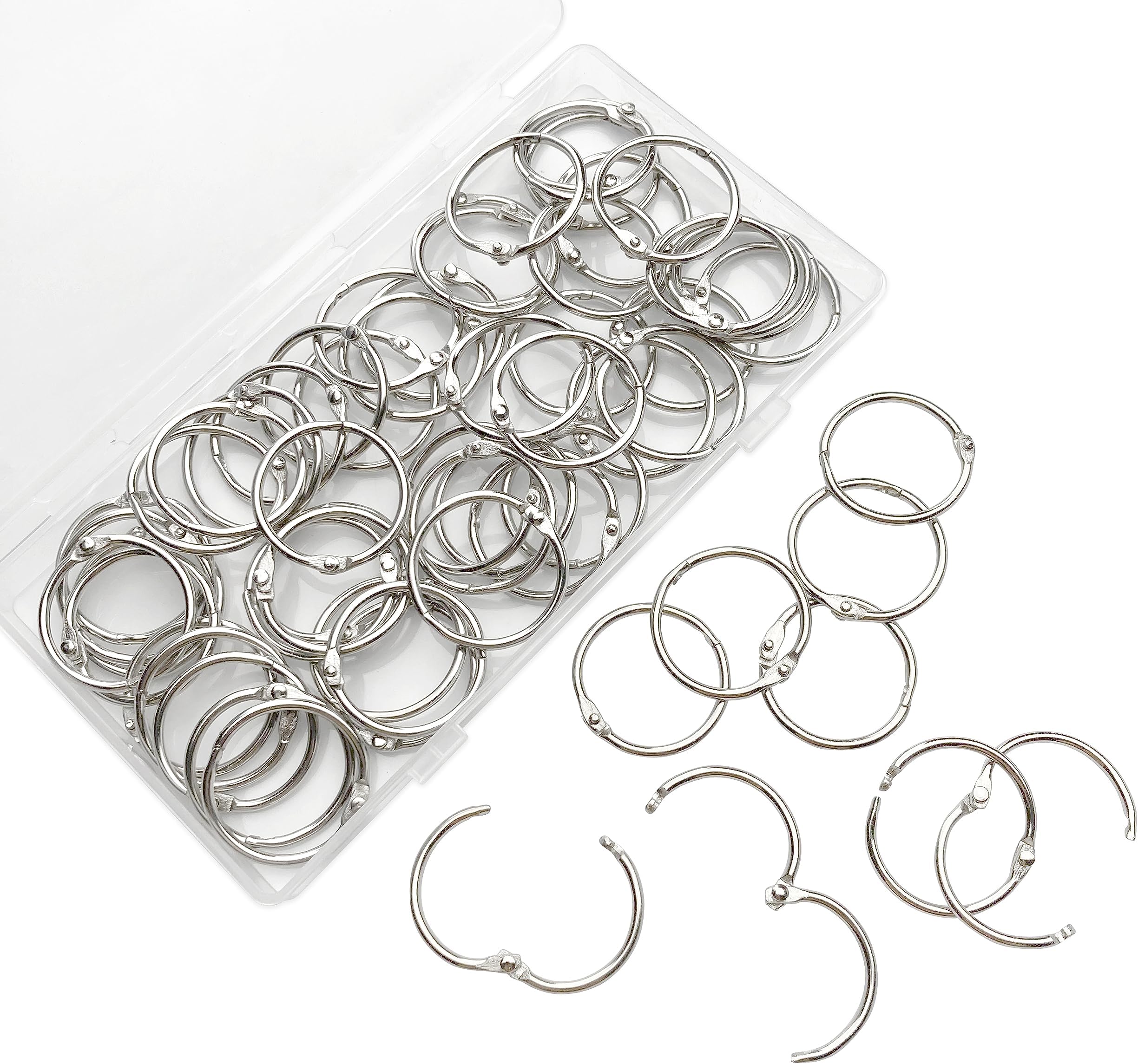 Amazon.com : ACCO Loose Leaf Binder Rings, 1 Inch Capacity, Silver, 100 ...