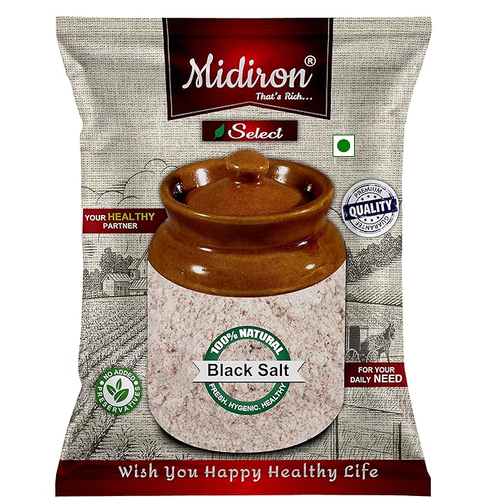 Midiron Himalayan Rock Salt & Black Salt | Sanchar/Sanchal namak ...