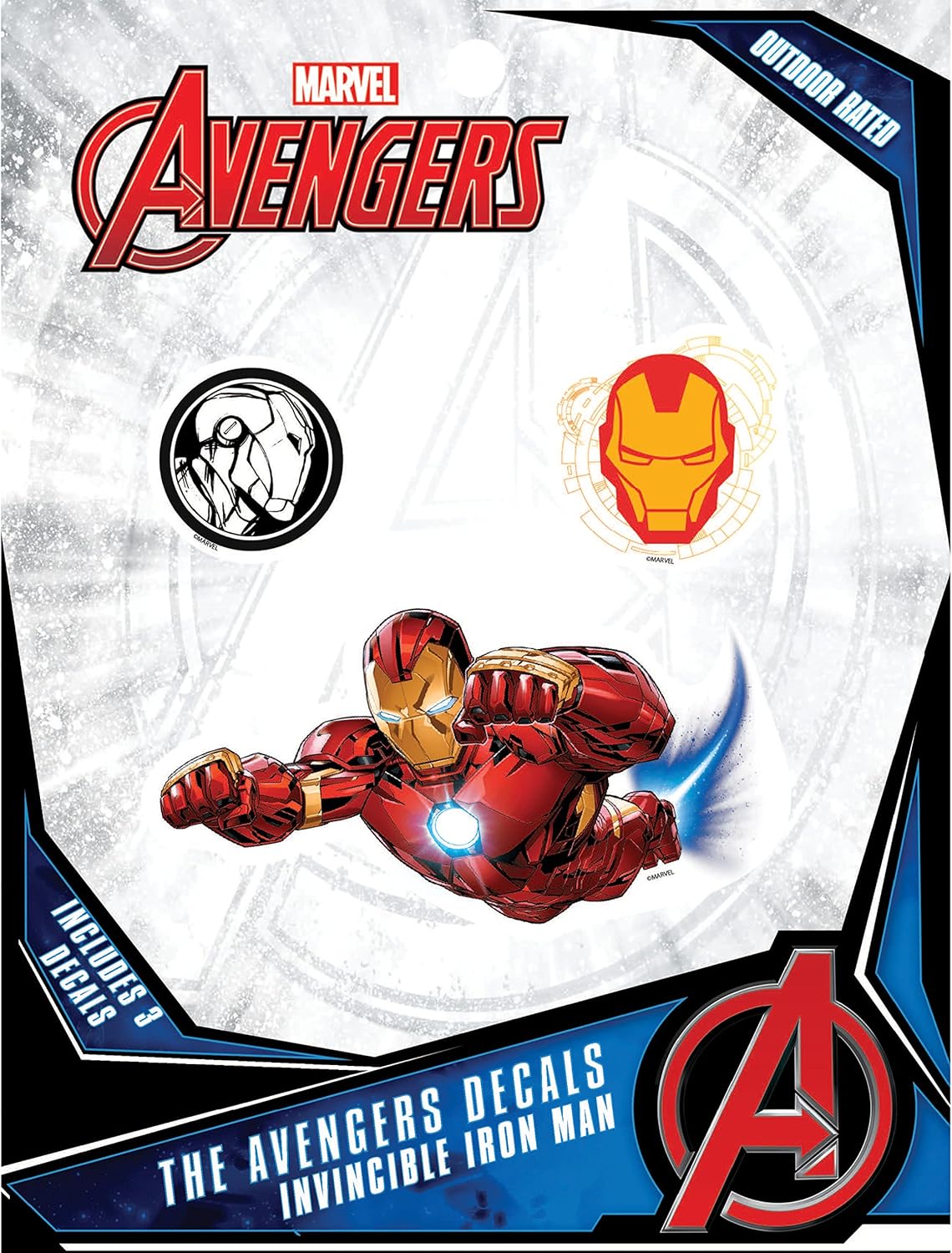 Amazon.com - Marvel Iron Man Vinyl Decals - Set of 3 Outdoor Rated ...