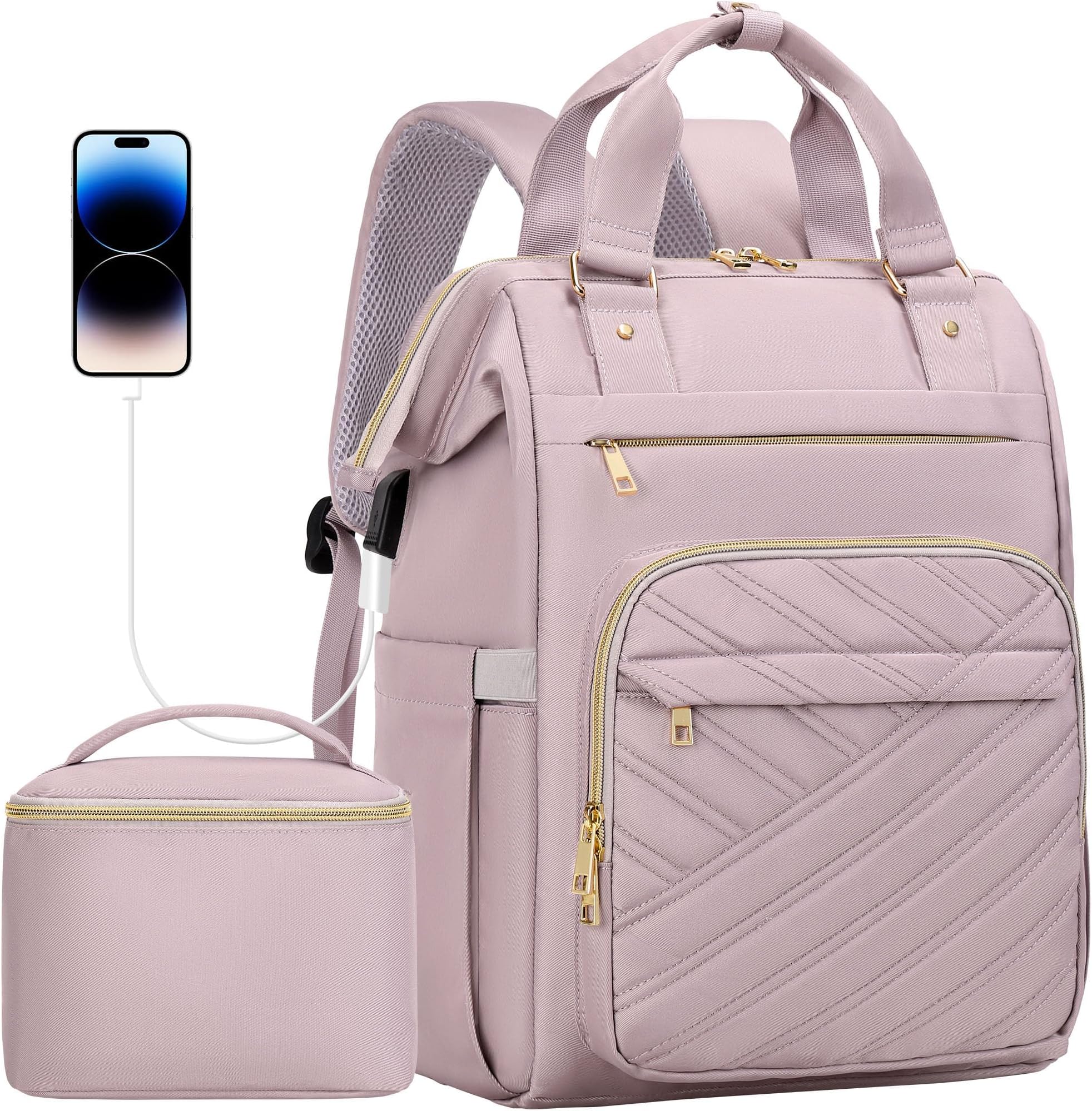 Mochila para Laptop Mujer Mochila para Computadora de 15.6 Pulgadas ...