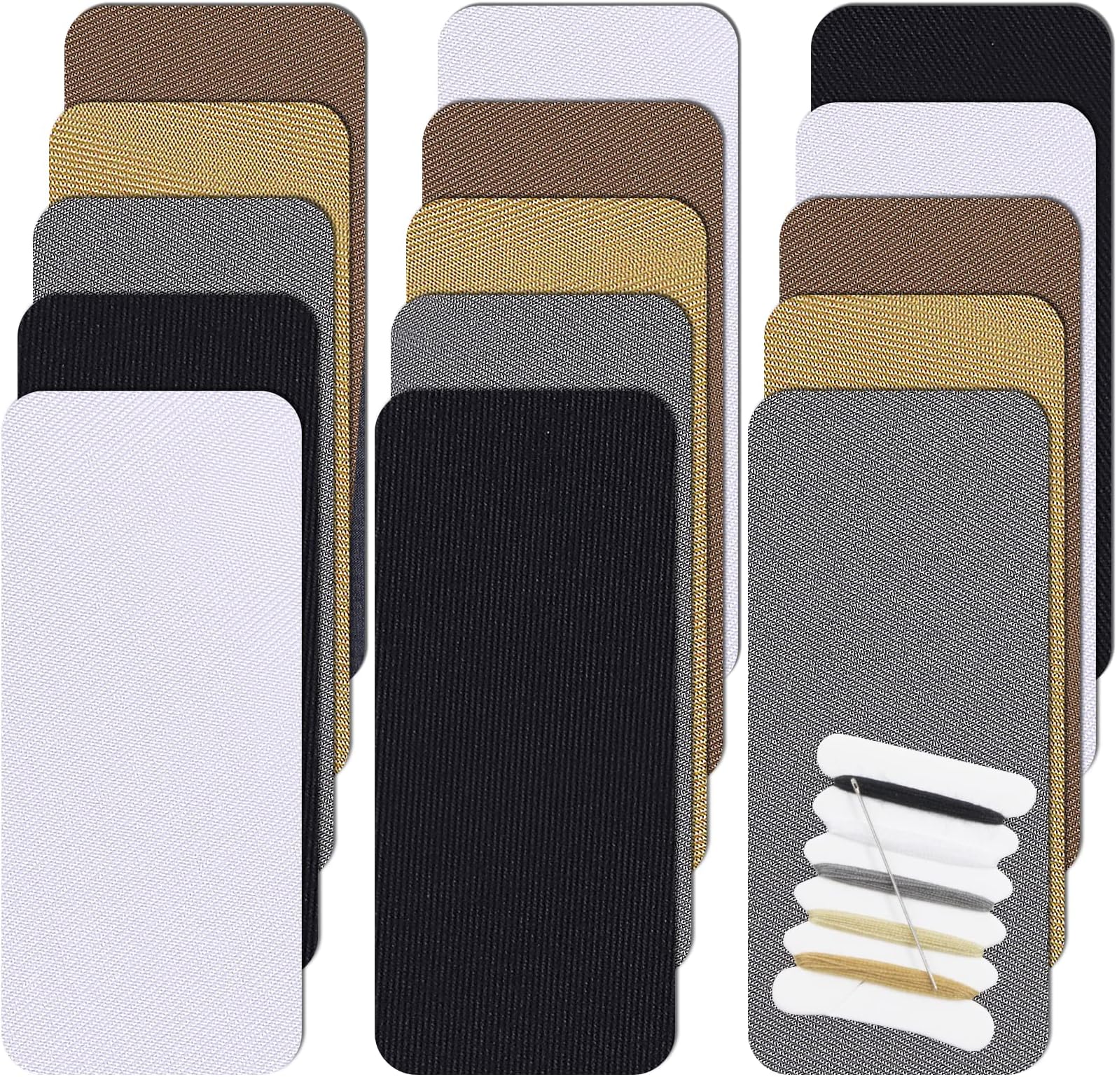 Amazon.com: 12 Pieces Iron-on Patches Premium Quality Fabric Inside ...