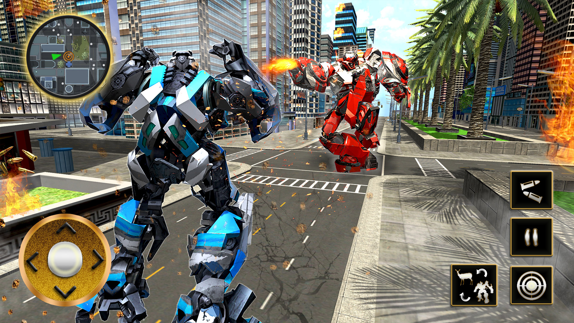 Aplicación US Police Deer Robot Cop Car Transforming Games en Amazon ...