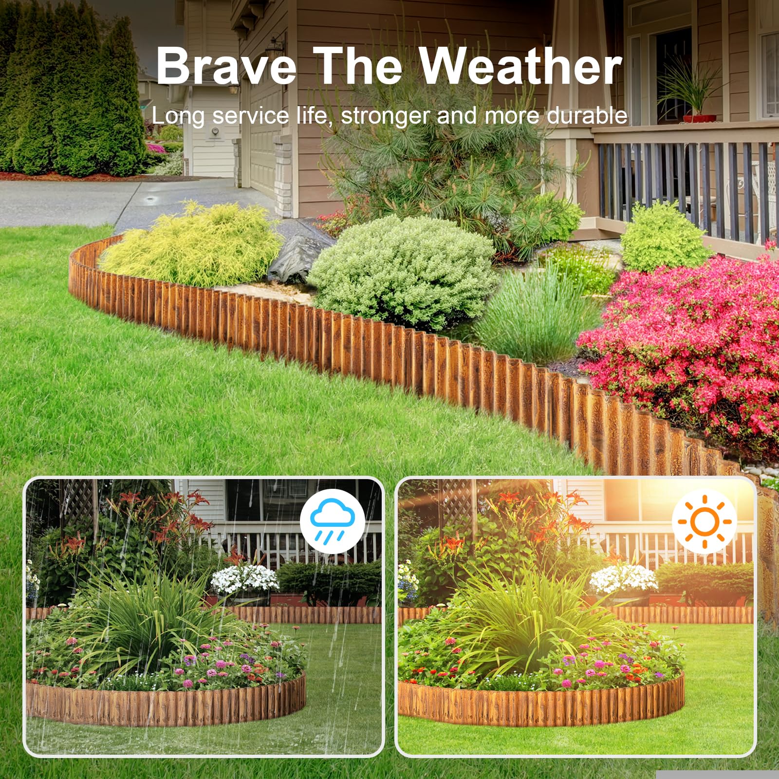 Snapklik.com : Land Guard Corrugated Garden Edging Border,12" X 25 ...