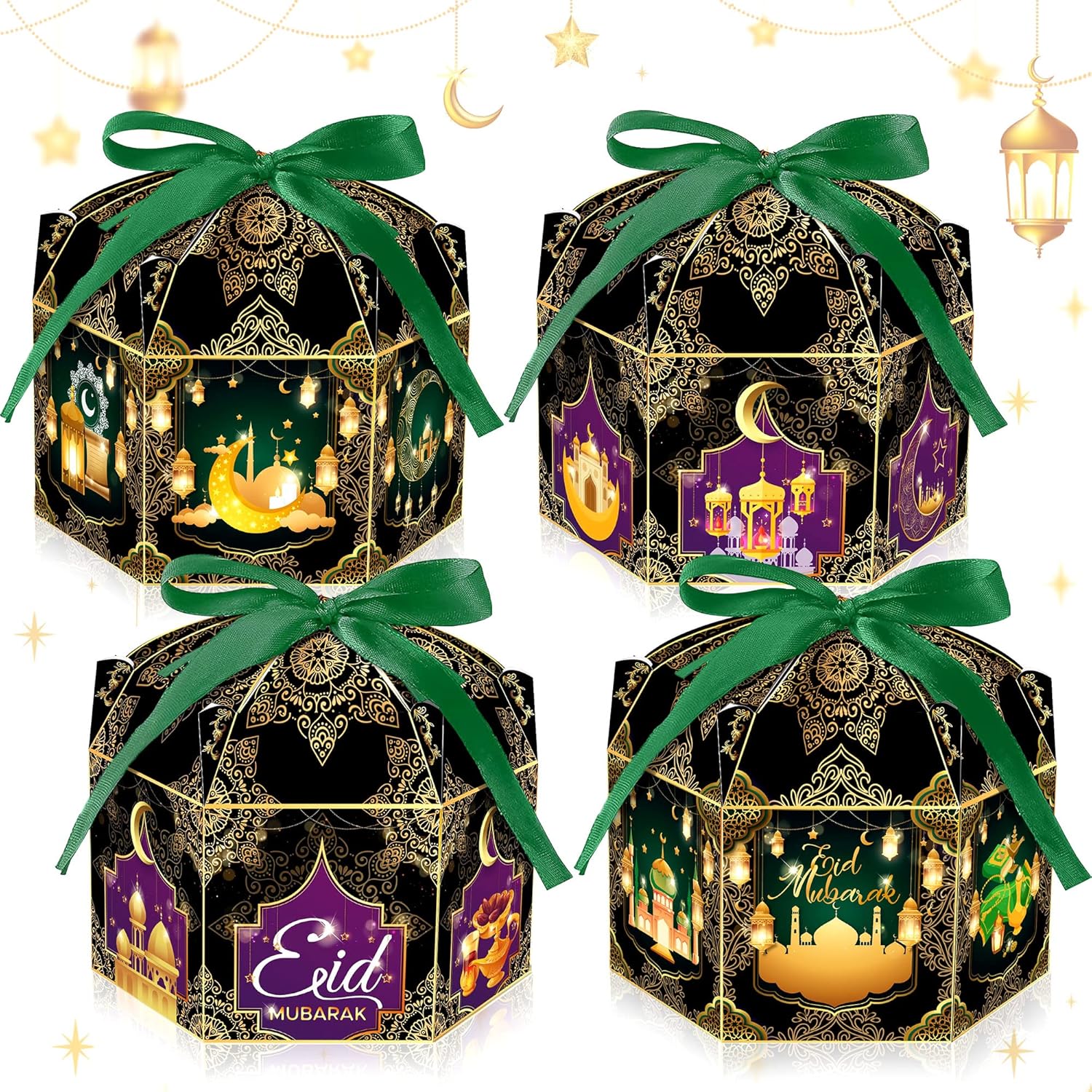 Amazon.com: LaVenty Ramadan Food Box Ramadan Food Treat Box Goodie Bags ...