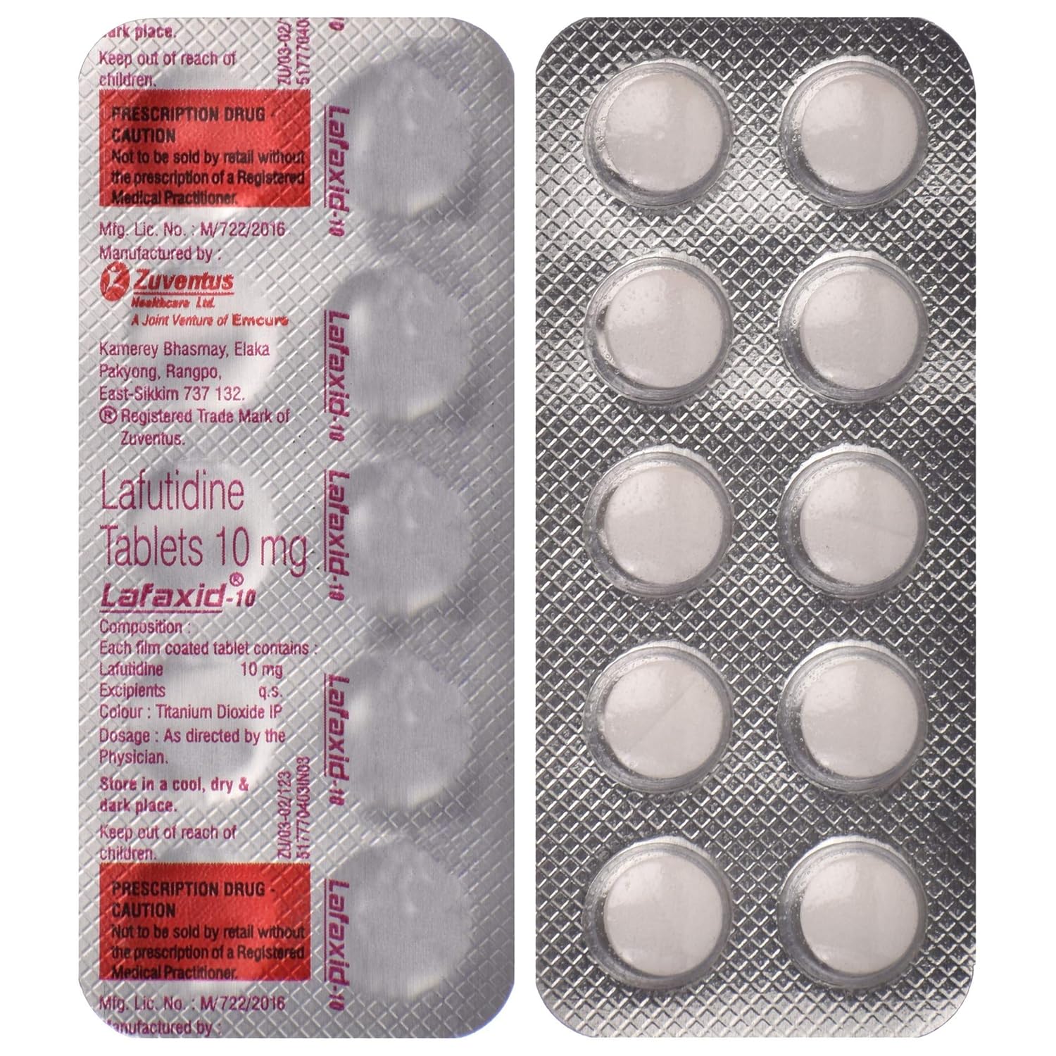 Lafaxid-10 - Strip of 10 Tablets : Amazon.in: Fashion