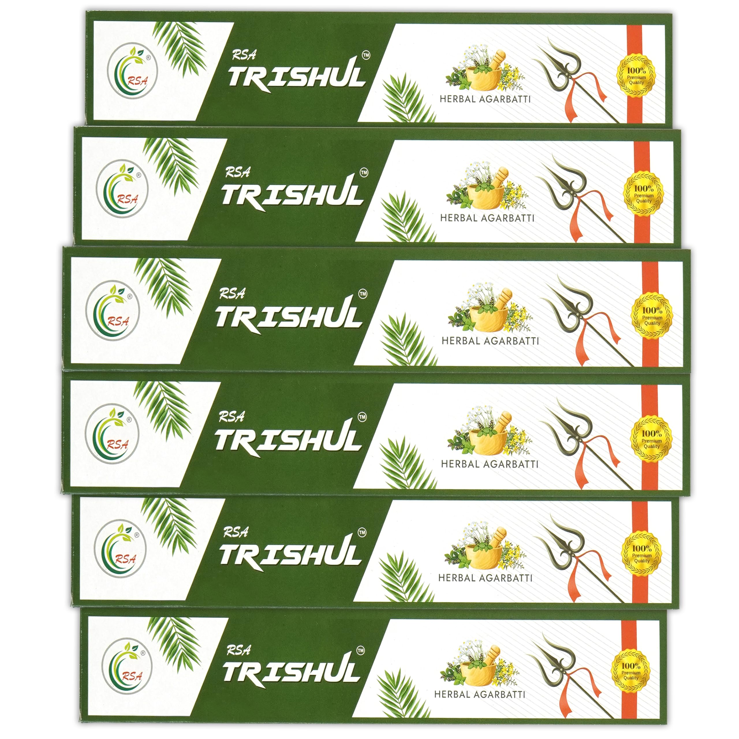 Buy RSA Trishul Pack of 6, Mosquito Repellent, Original RS AGARBATTI al ...