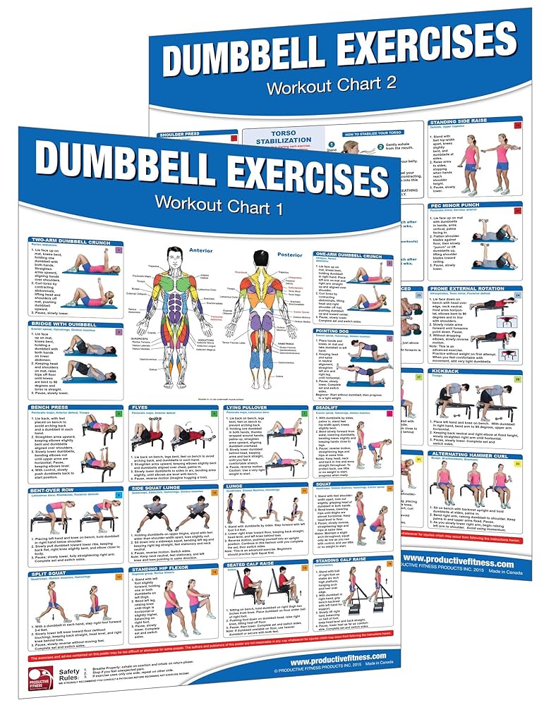 Dumbbell Workout Chart Printable Free - FREE Printables