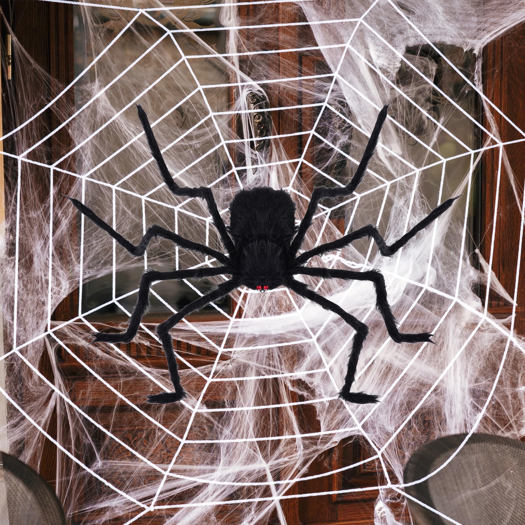 Amazon.com : hoyuwak Halloween Decorations, 11.8 Feet Round Large ...