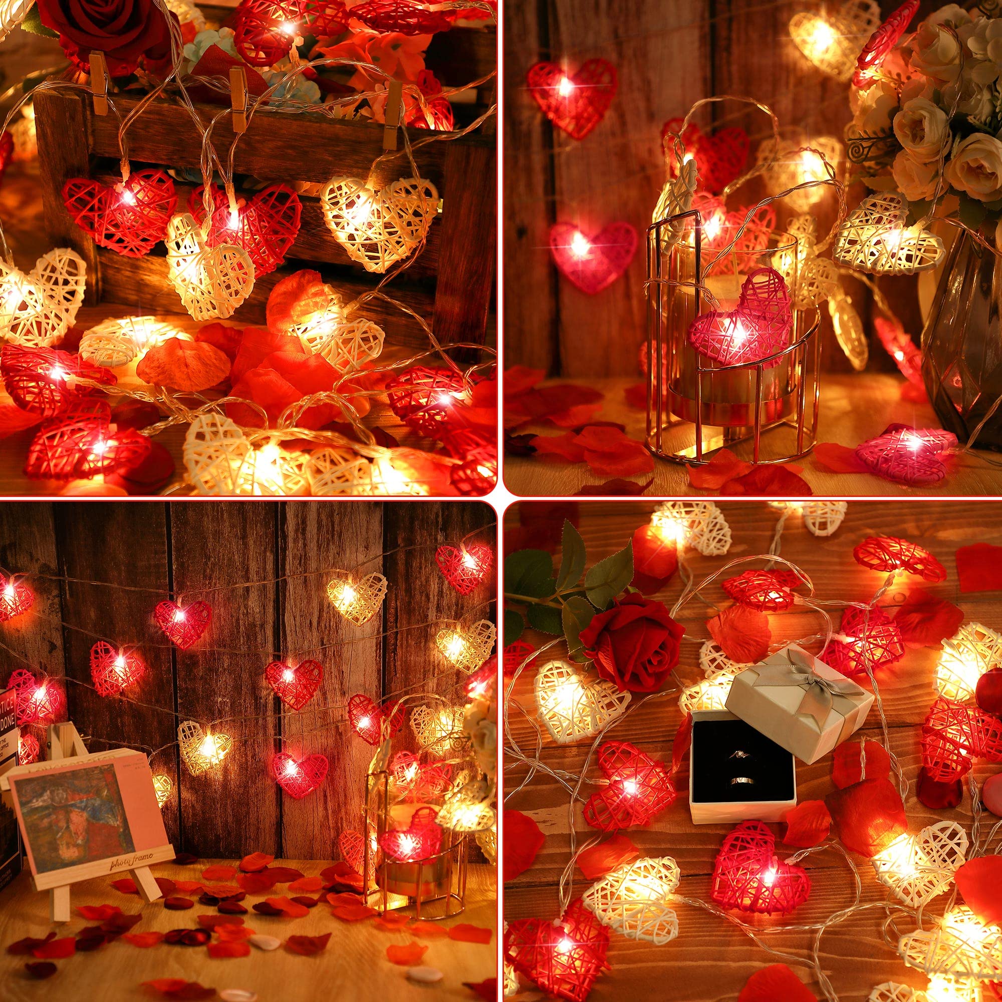 Rustic String Lights Border Christmas Lights On Wooden Rustic