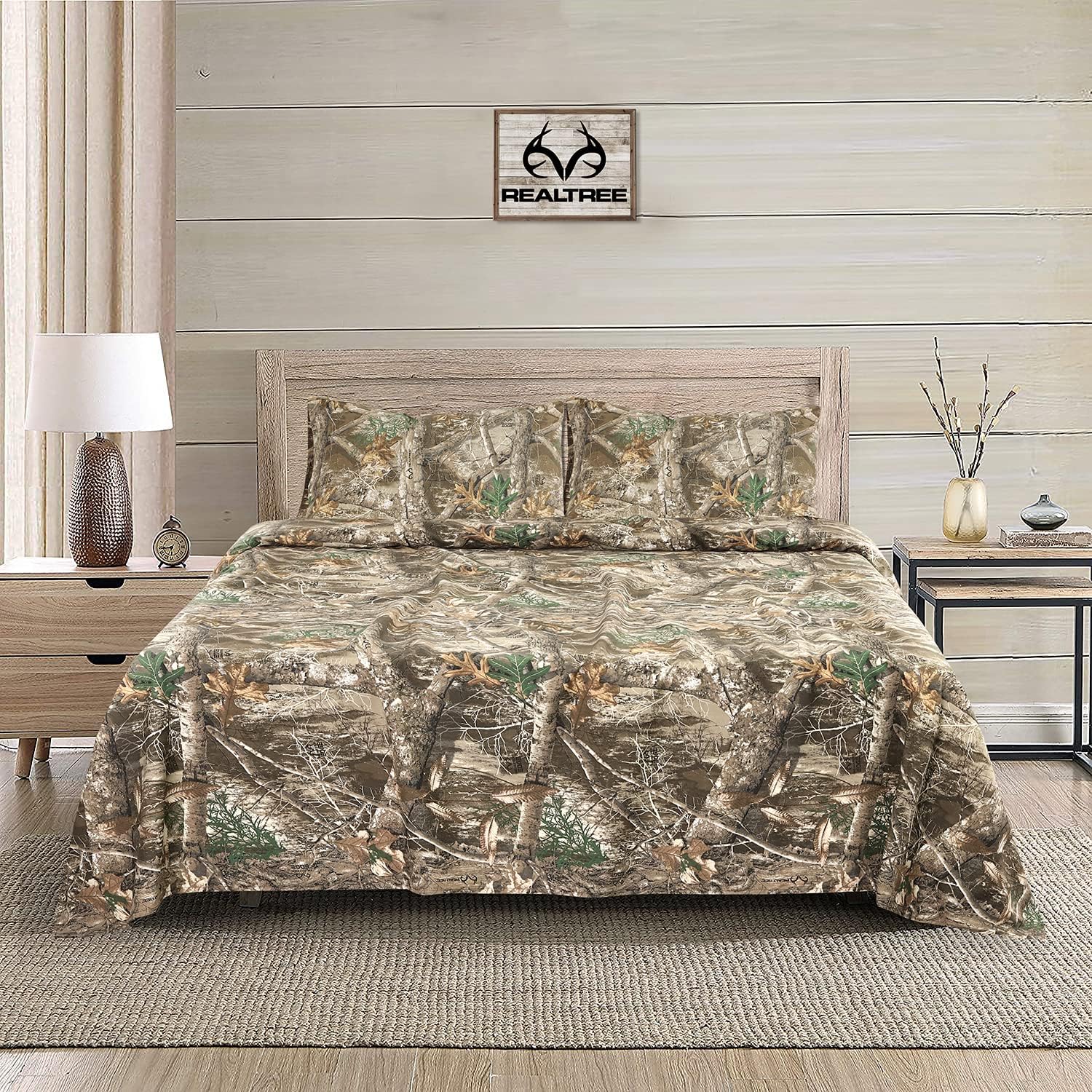 Amazon.com - Realtree All Purpose Camo Sheet Set - 4 Piece Camouflage ...