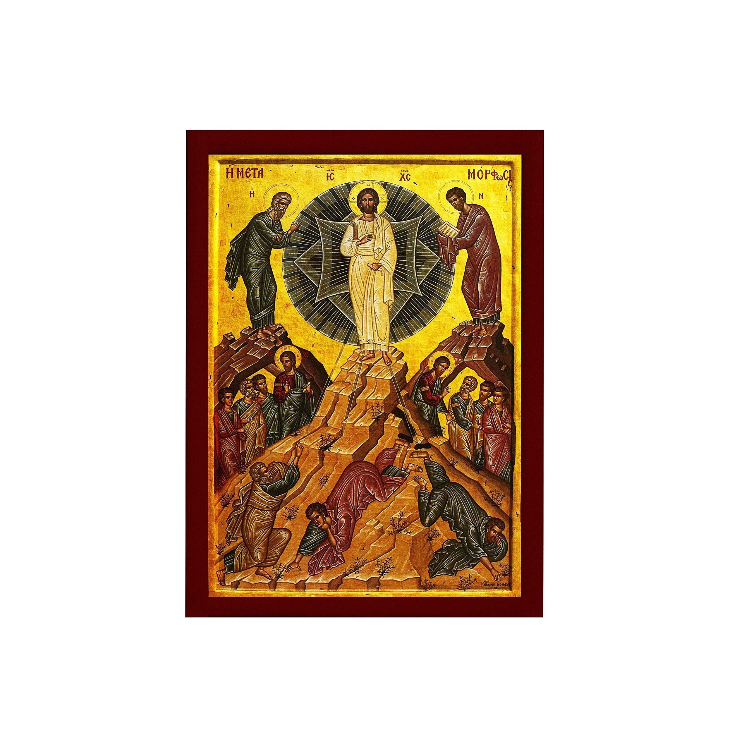 Buy Metamorphosis Jesus Christ icon, Handmade Greek Orthodox icon of ...