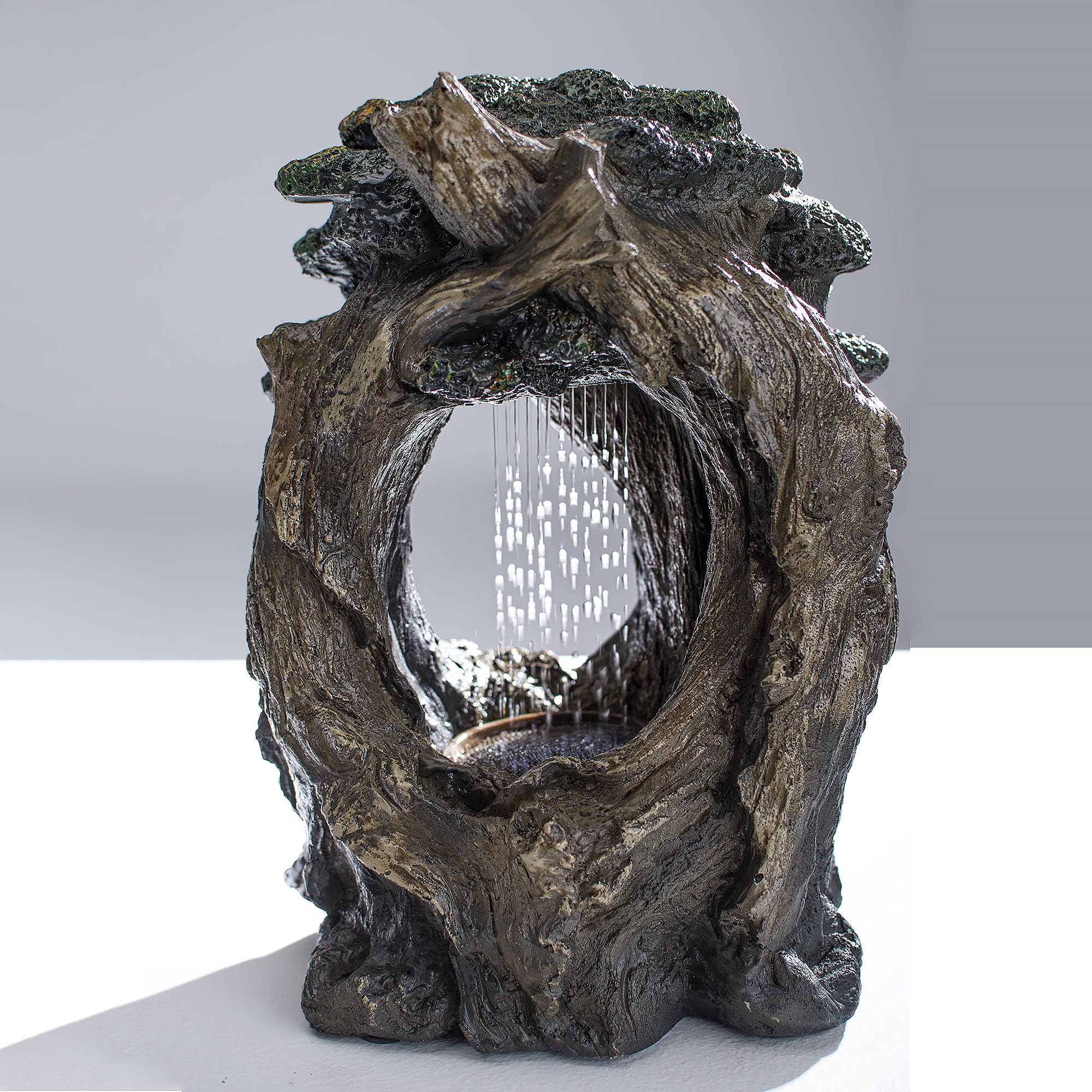 Amazon.com: Artsy Tree Waterfall Table Fountain (Water Wall Wonder ...