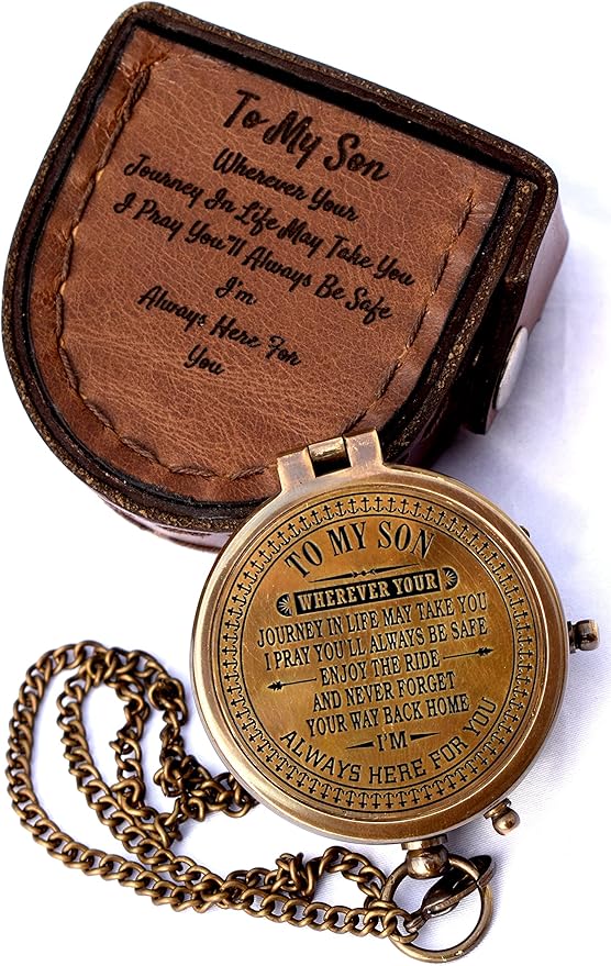 to My Son Engraved Compass-Birthday Gift for Son- Graduation Day Gifts ...