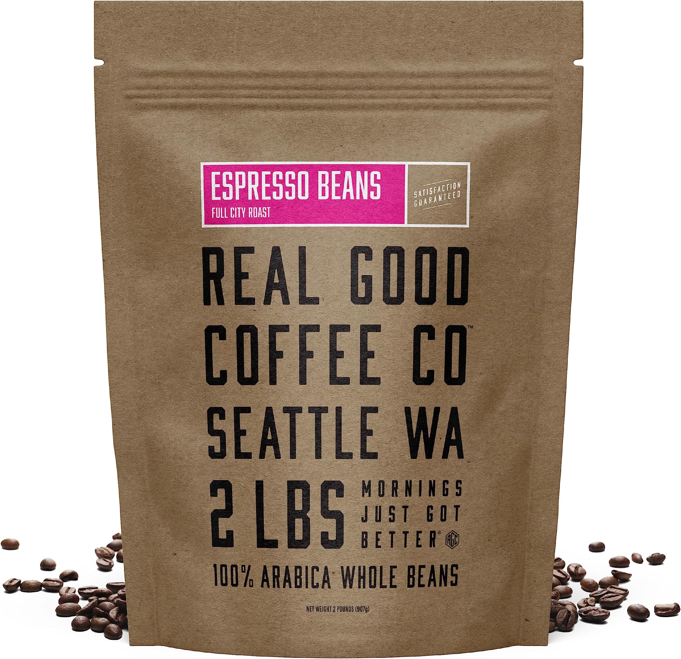 Amazon.com : Real Good Coffee Company - Whole Bean Coffee - Organic ...