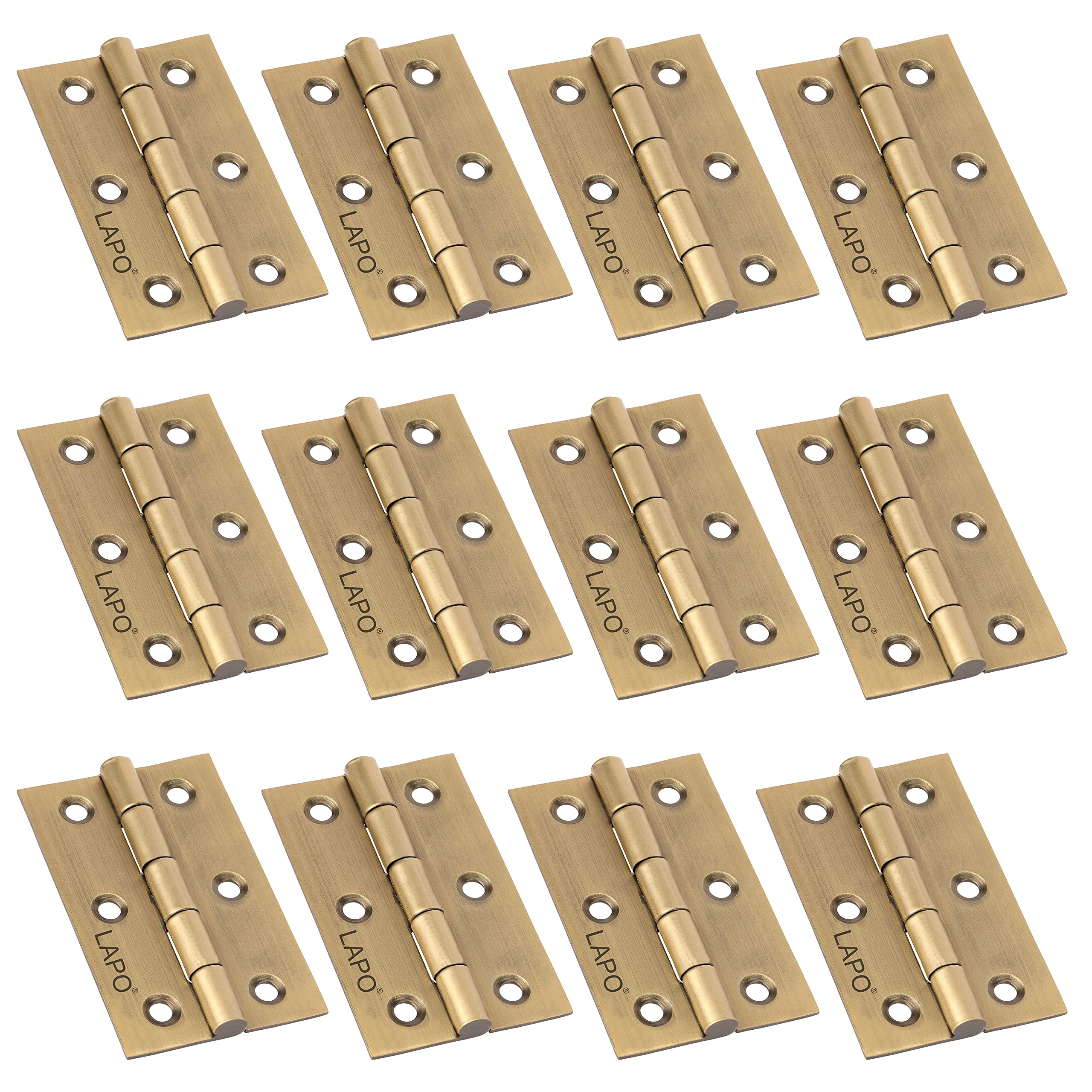 Lapo 12 Pack Premium Stainless Steel Door Butt Hinges 3 | Desertcart INDIA