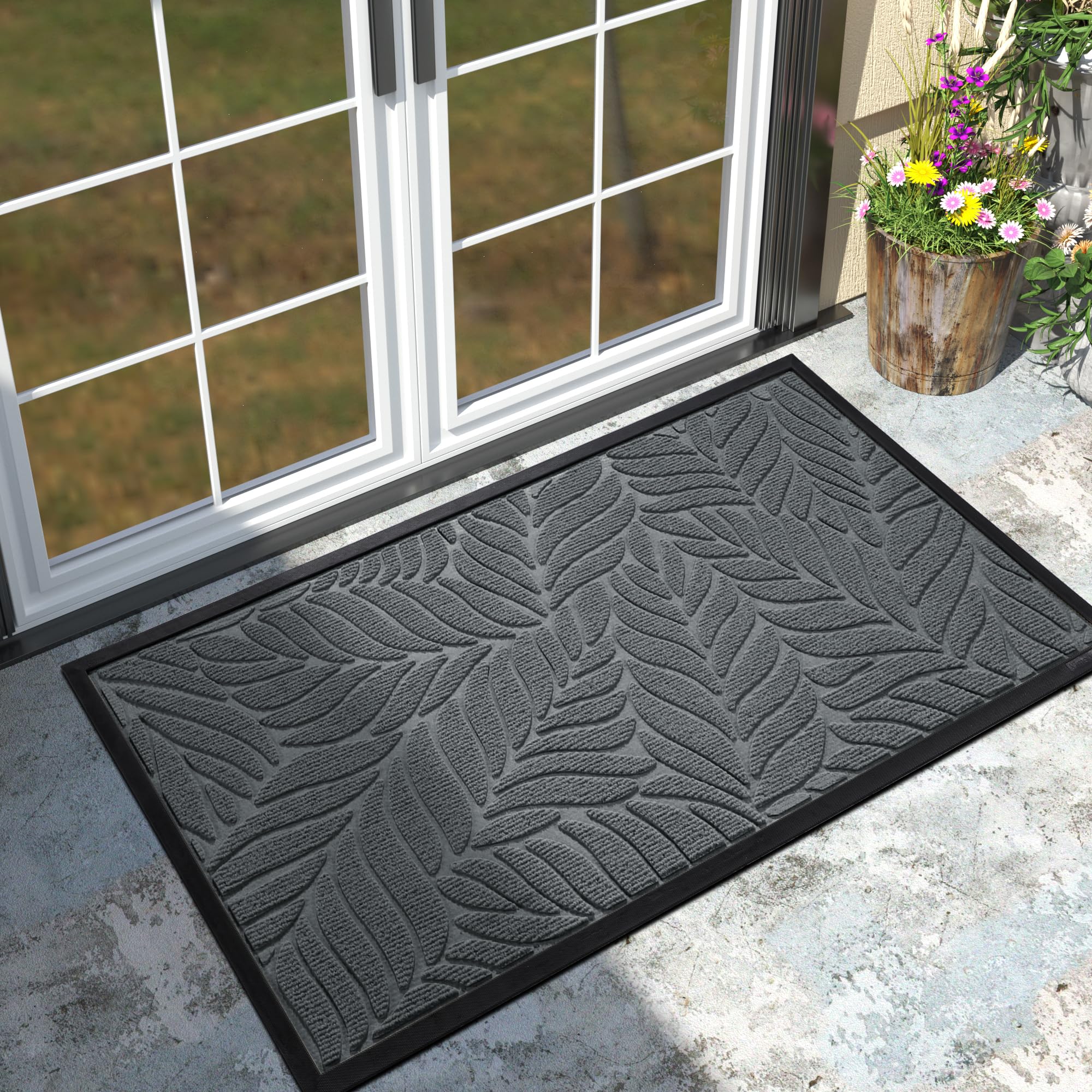 Amazon.com : Yimobra Front Door Mat Outdoor Indoor, 47x32 All-Season ...