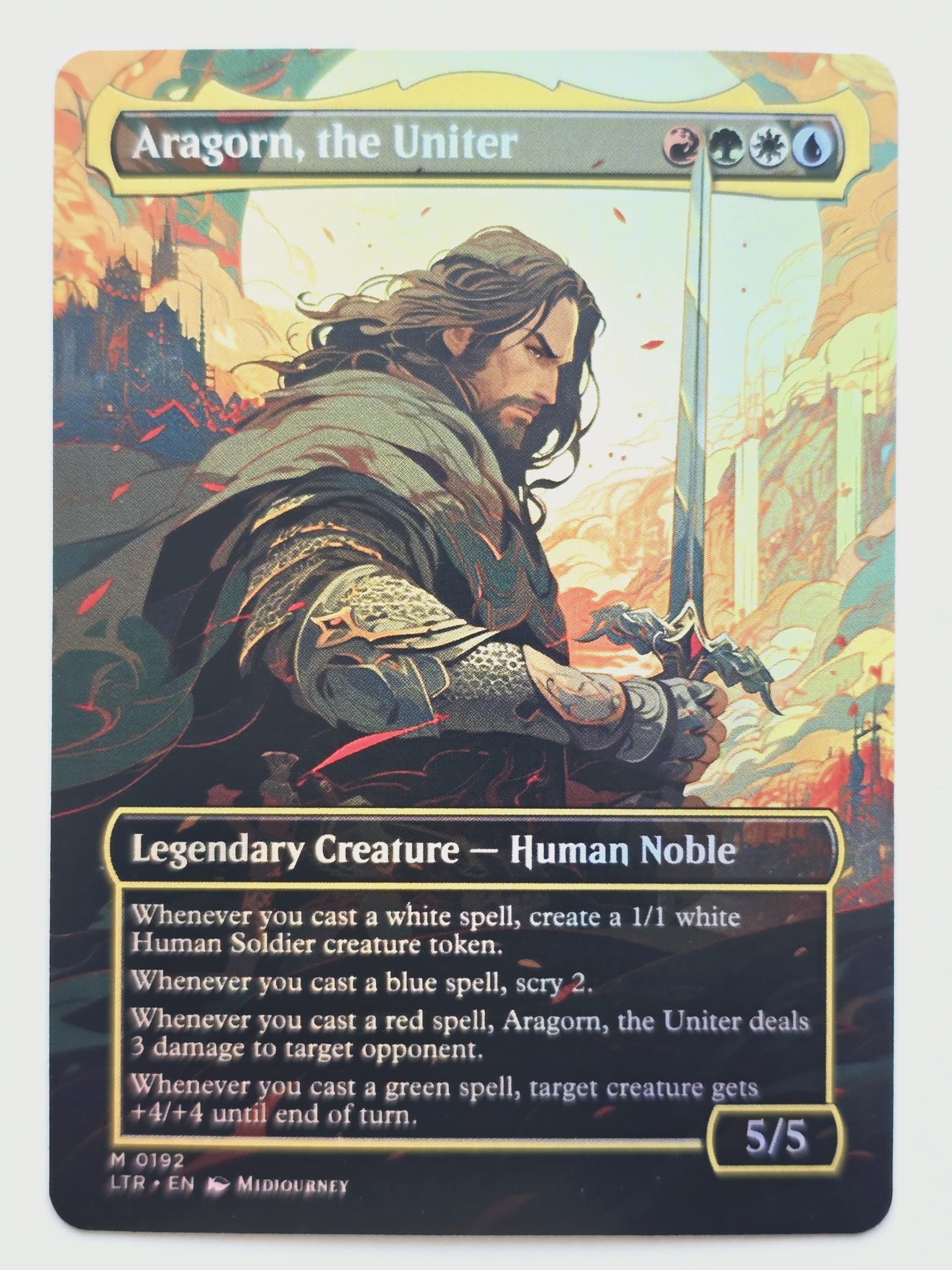 Amazon.com: Comic Style Aragorn, The Uniter #01 Foil - Alternative ...