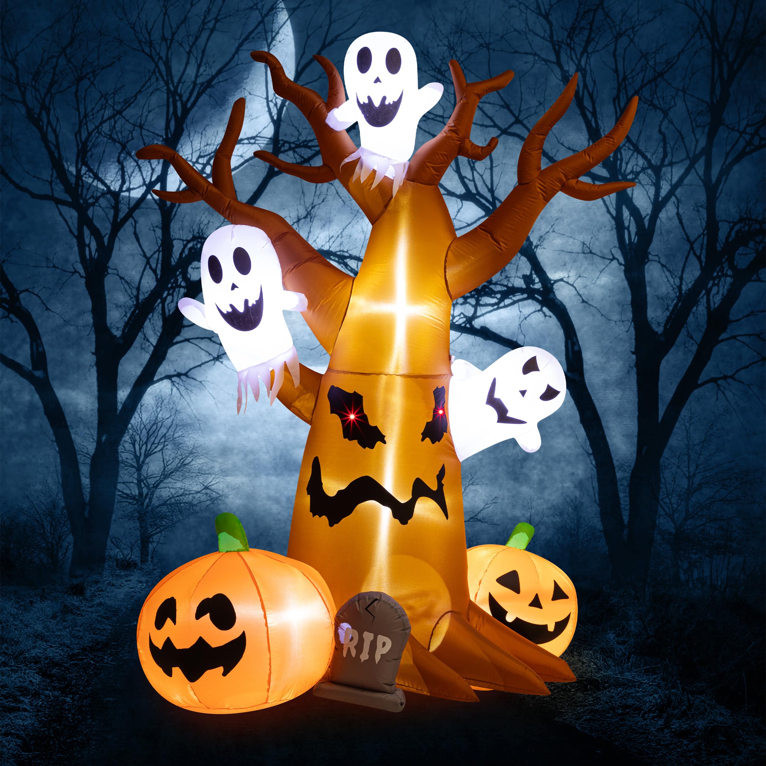 Amazon.com: HBlife 8 FT Halloween Inflatables Outdoor Decorations ...