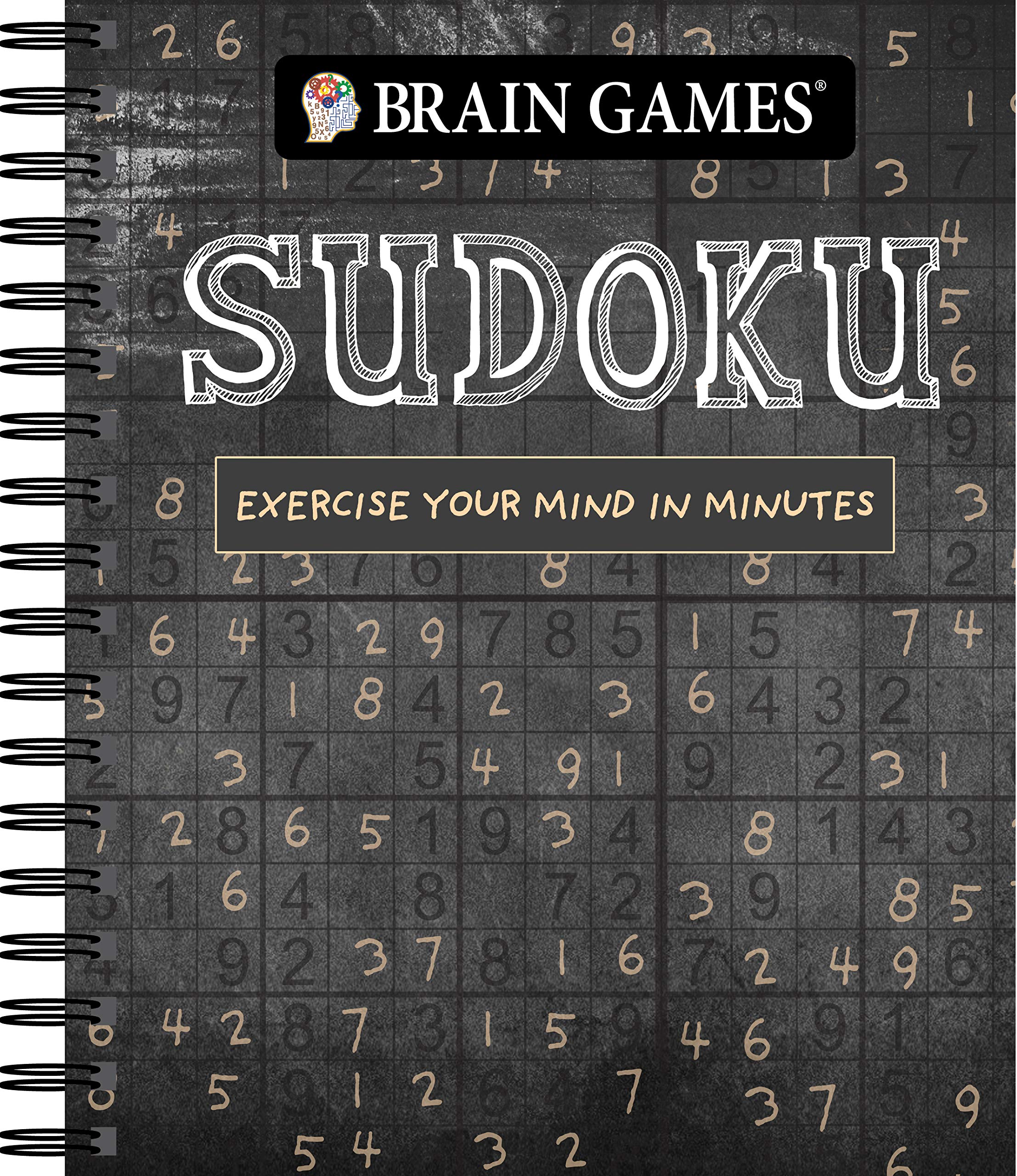 Amazon.com: Brain Games - Sudoku (Chalkboard #1): Exercise Your Mind in ...