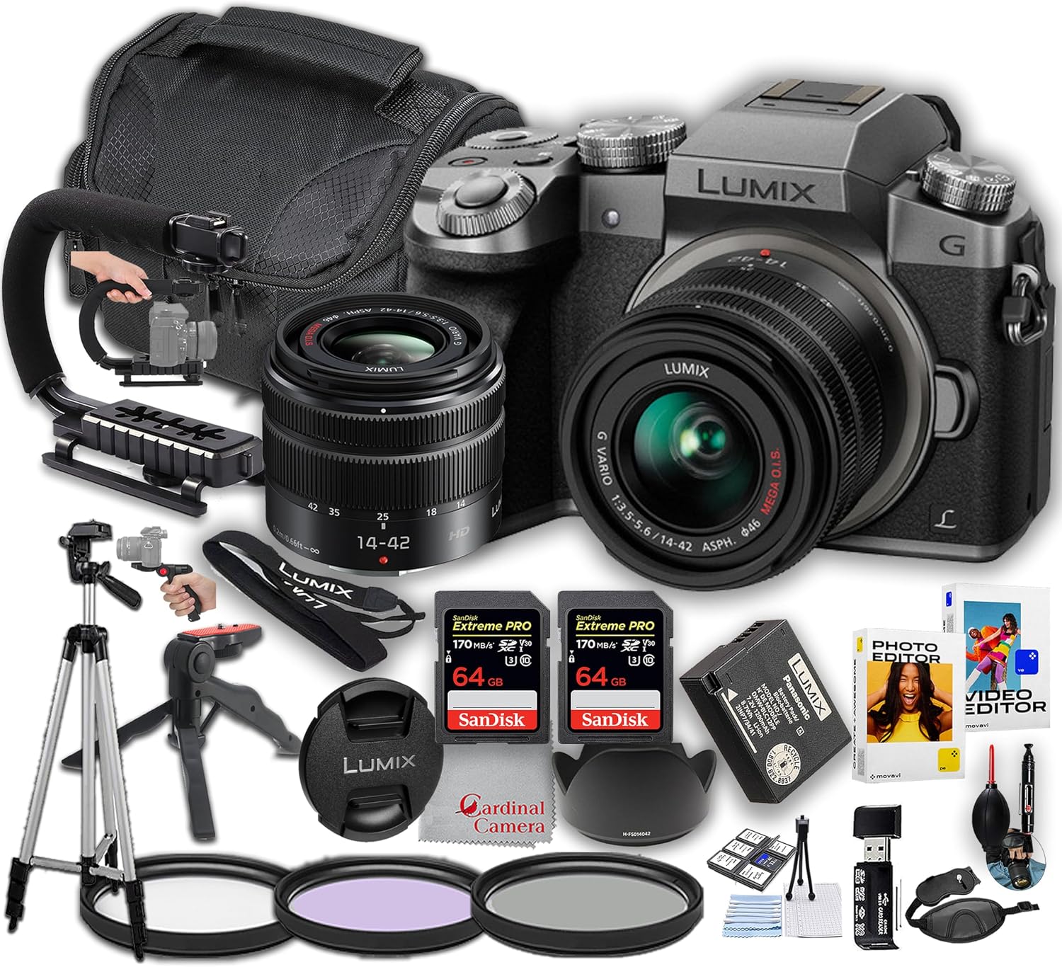Amazon.com : Panasonic Lumix G7 Mirrorless Camera (Silver) with ...