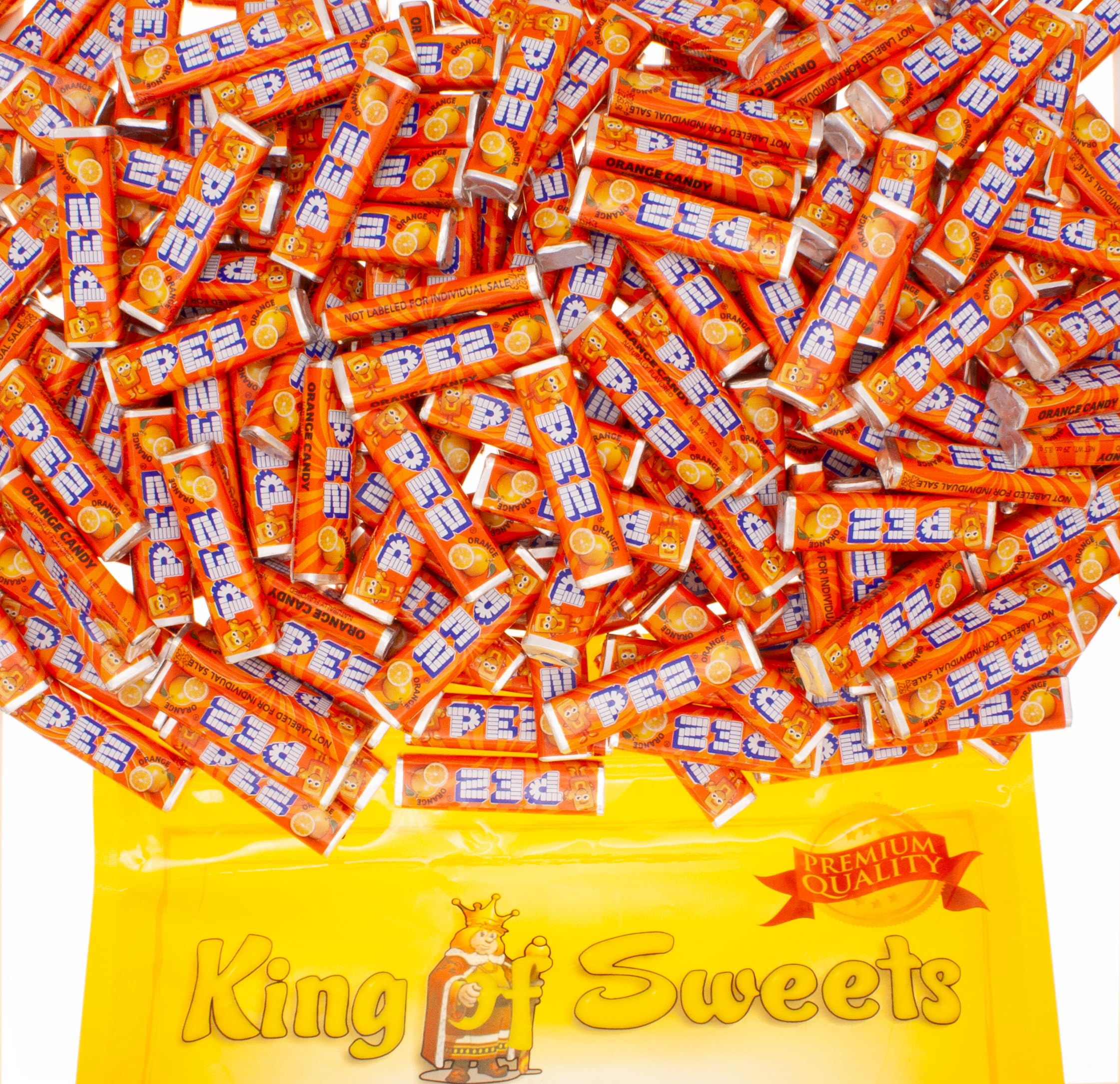 Amazon.com : PEZ Candy Refills Orange Flavored Candy Pack XL 5 Pounds ...