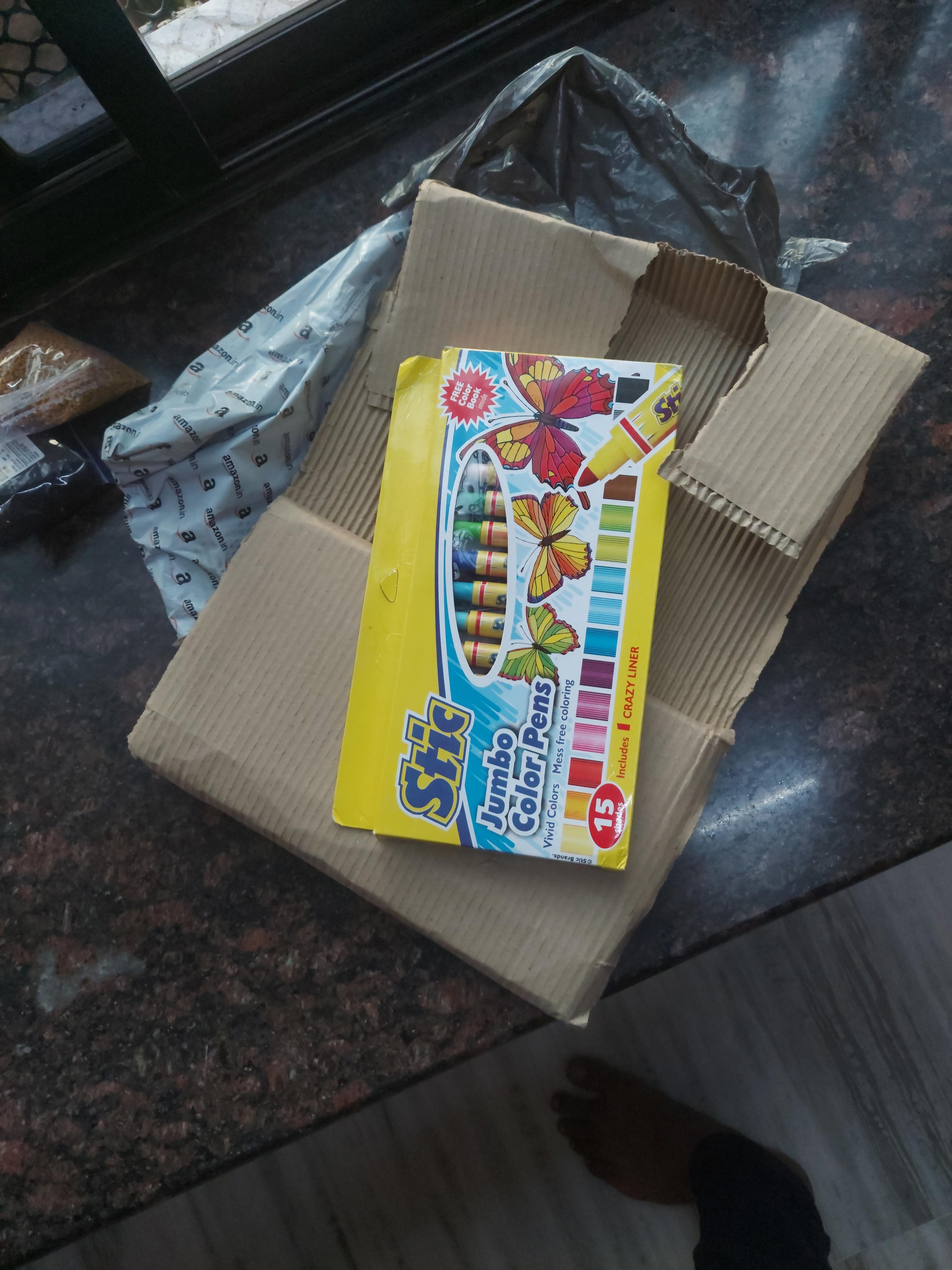 BVM GROUP Vivid Jumbo Color PENS [Pack of 15 Color Shade] with Coloring ...