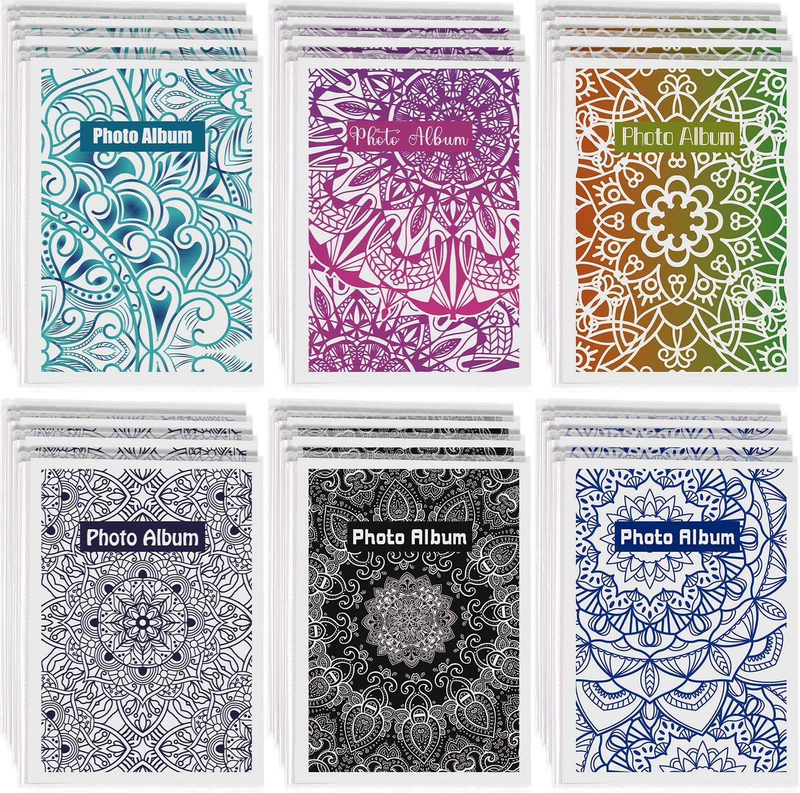 Amazon.com: Sinmoe 24 Packs Mini Photo Album 4 x 6 Small Photo Book 36 ...