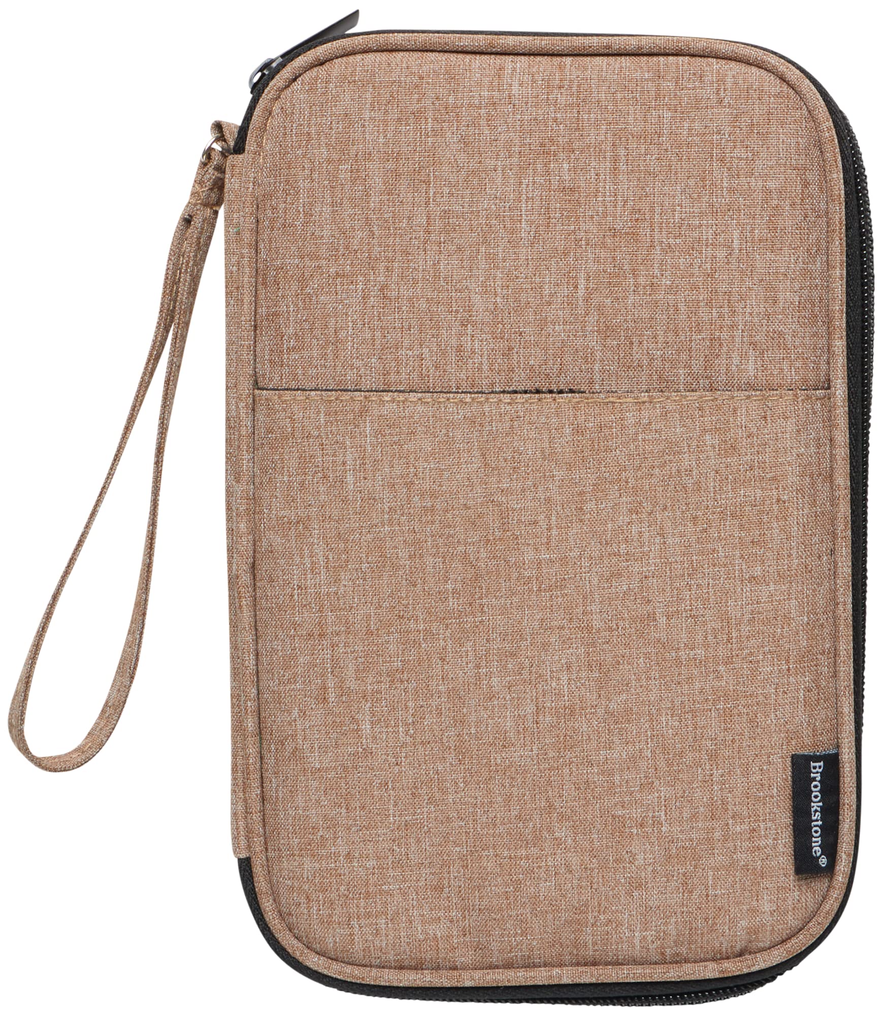 Amazon.com | Brookstone Travel Wallet - RFID-Blocking Passport Holder ...