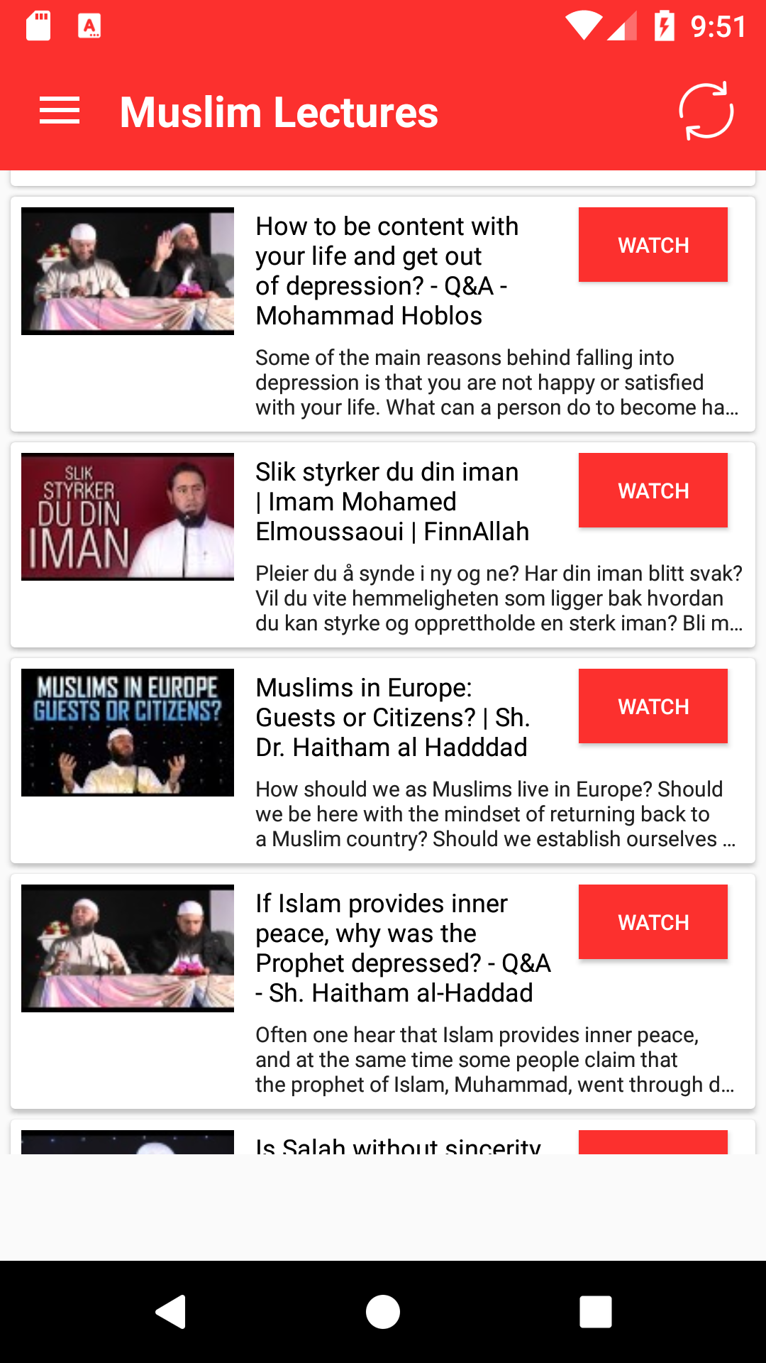 Muslim Lectures Videos - App on Amazon Appstore