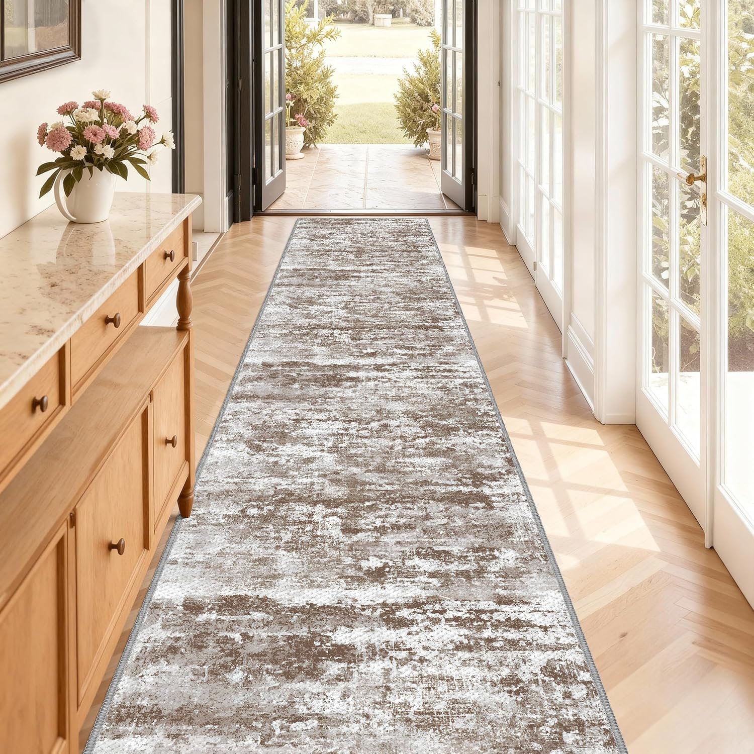 Amazon.com: TTelephant Kitchen Rugs Ultra Non-Slip 2.6x12 Washable ...